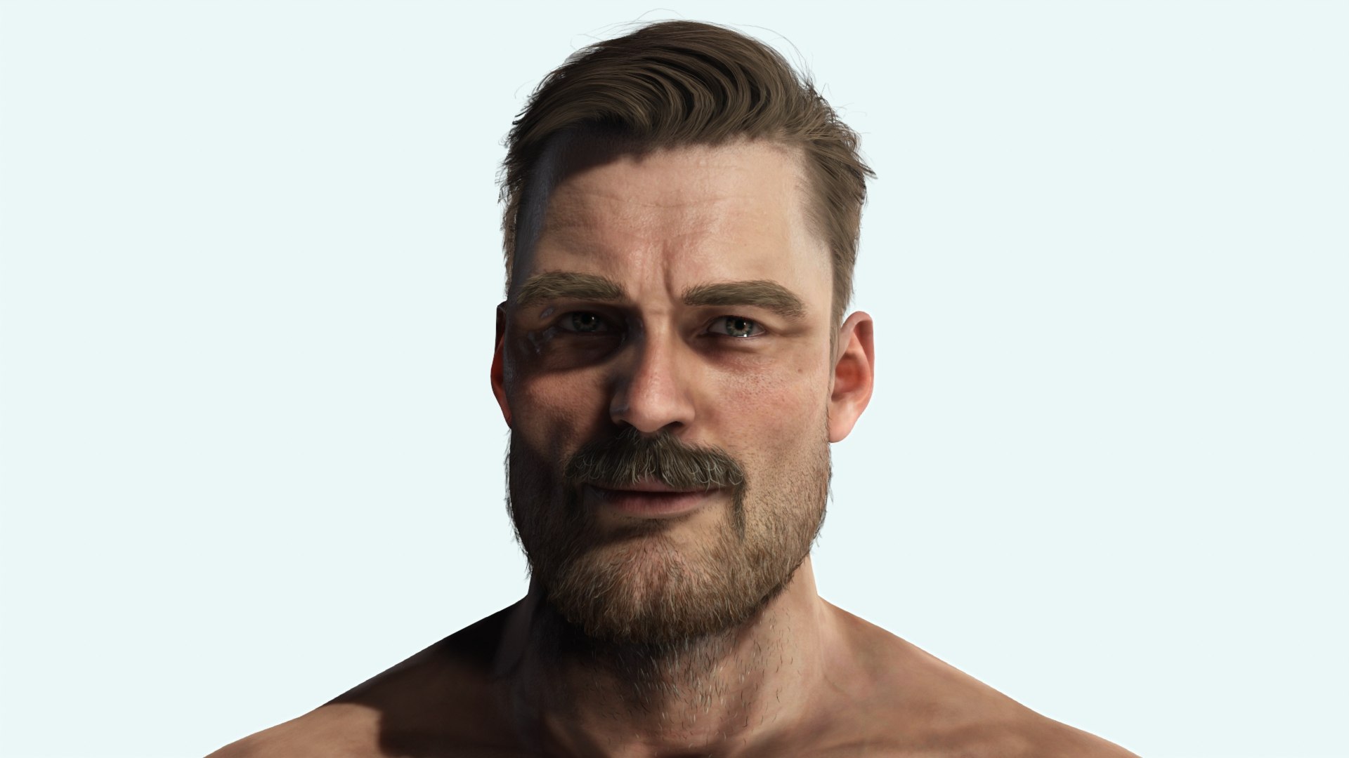 Gym Bro - Giga Chad- Muscular Man Fitness Crossfit VR 3D Model ...