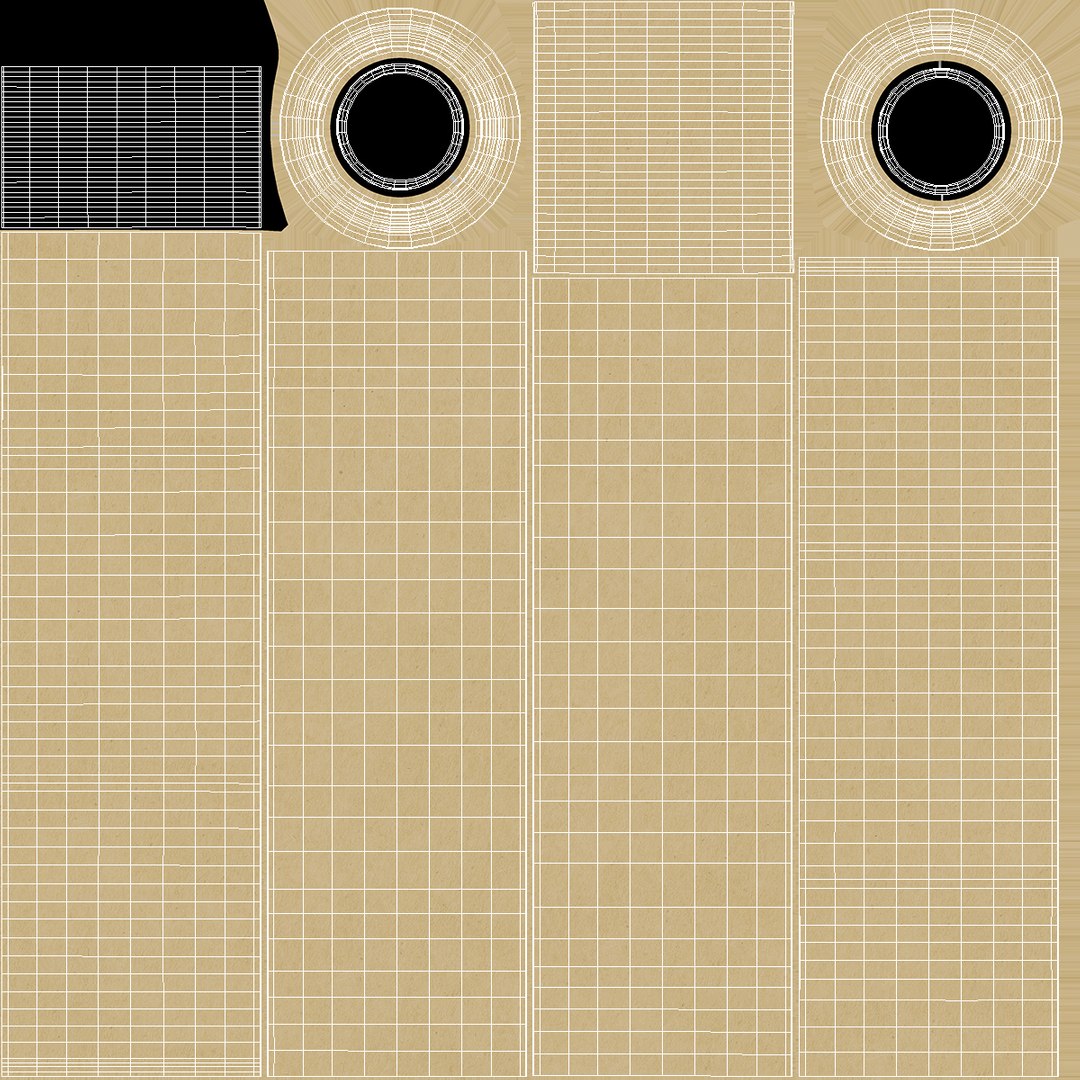 Wrapping Paper In A Roll Kraft 3D Model - TurboSquid 1863154