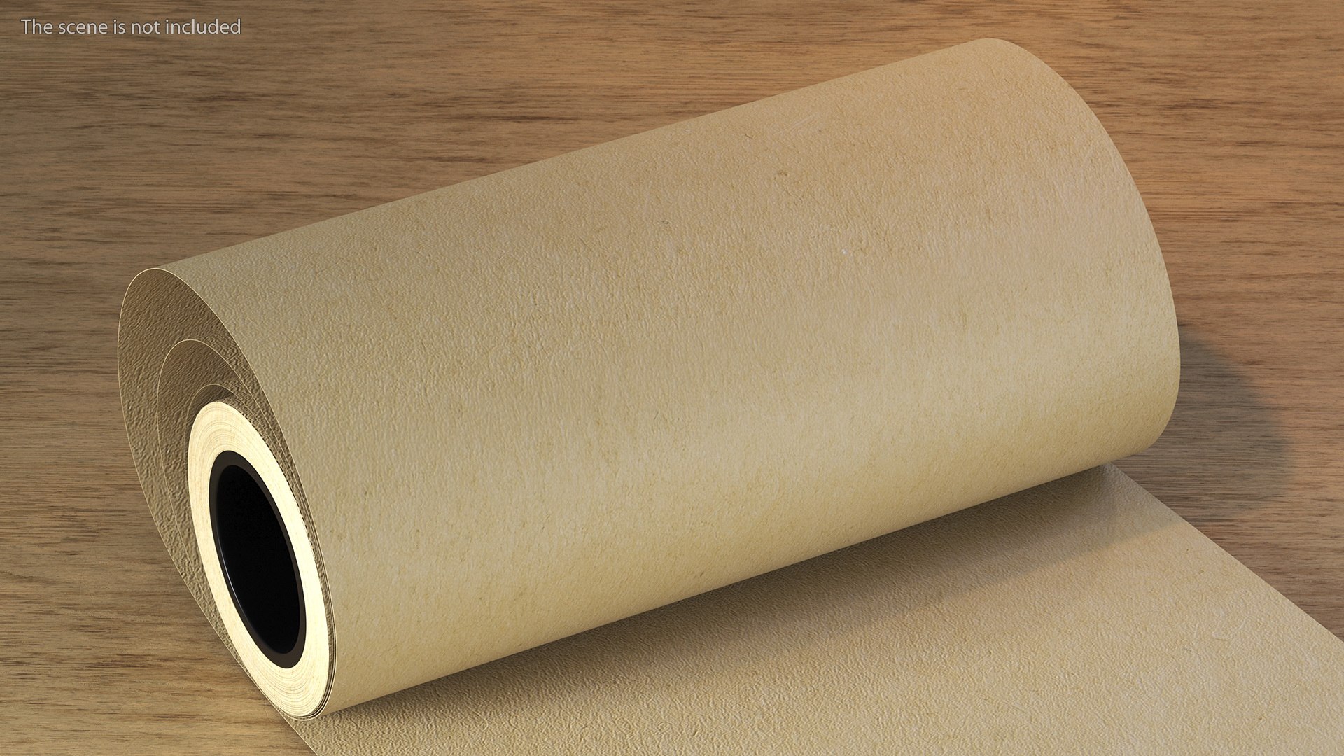 Wrapping Paper In A Roll Kraft 3D Model - TurboSquid 1863154