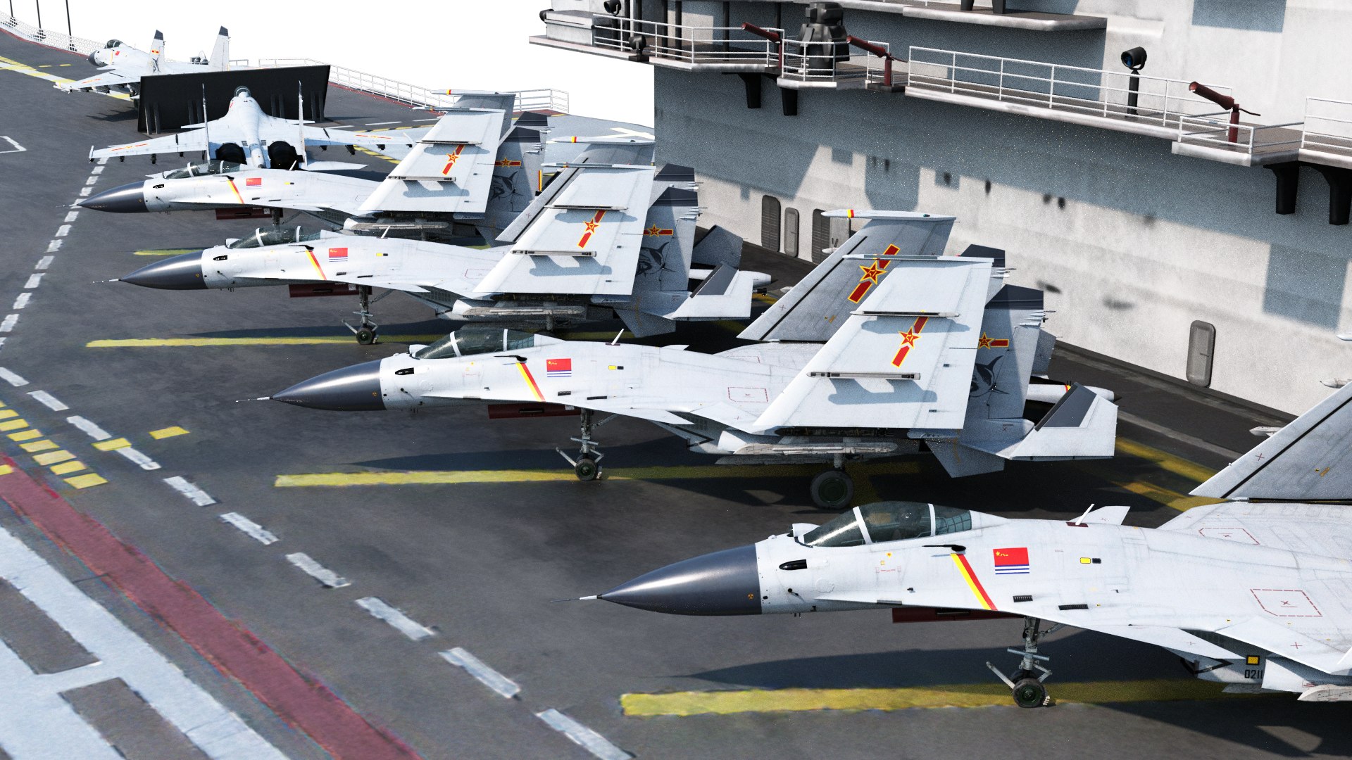 PLA NAVY Type 001 CV16 Aircraft Carrier Liaoning Ship 3D Model ...