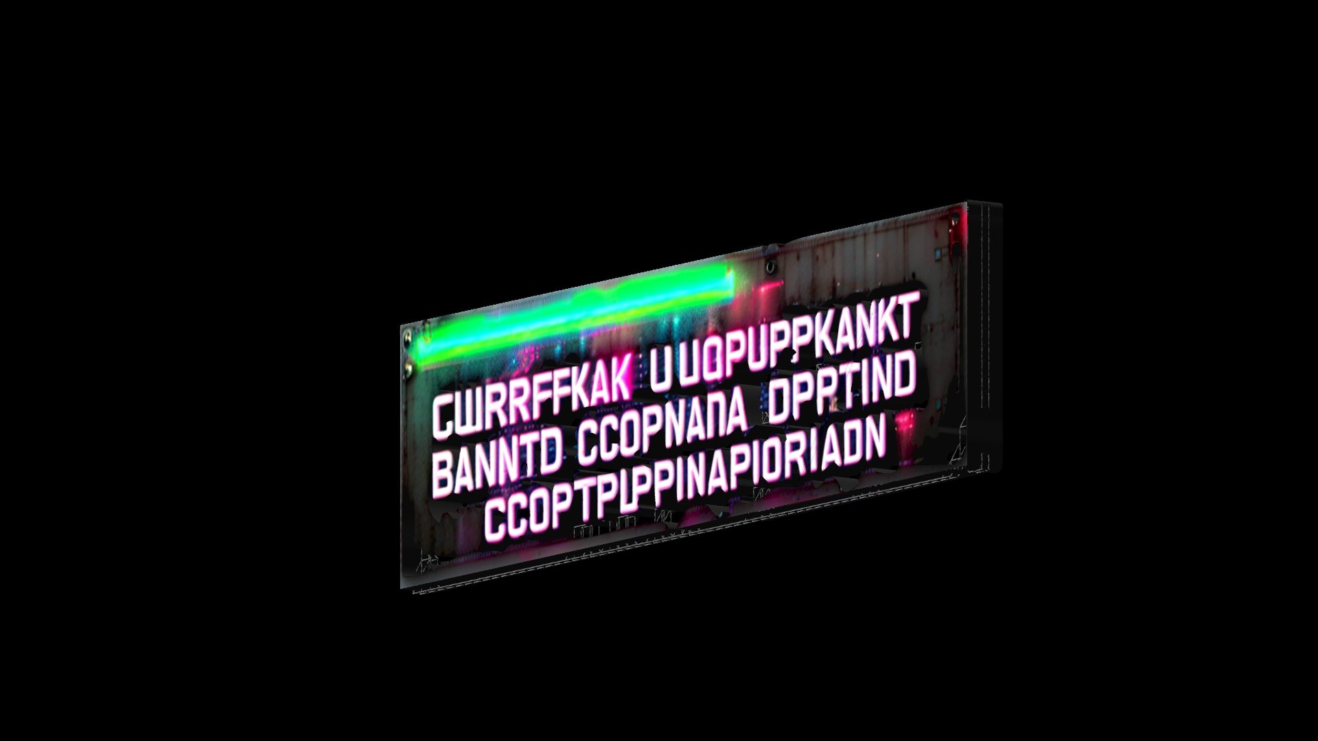 3D Sci-Fi Sci Fi Cyberpunk City Neon Ad Light Board Street 47 - TurboSquid 2002831