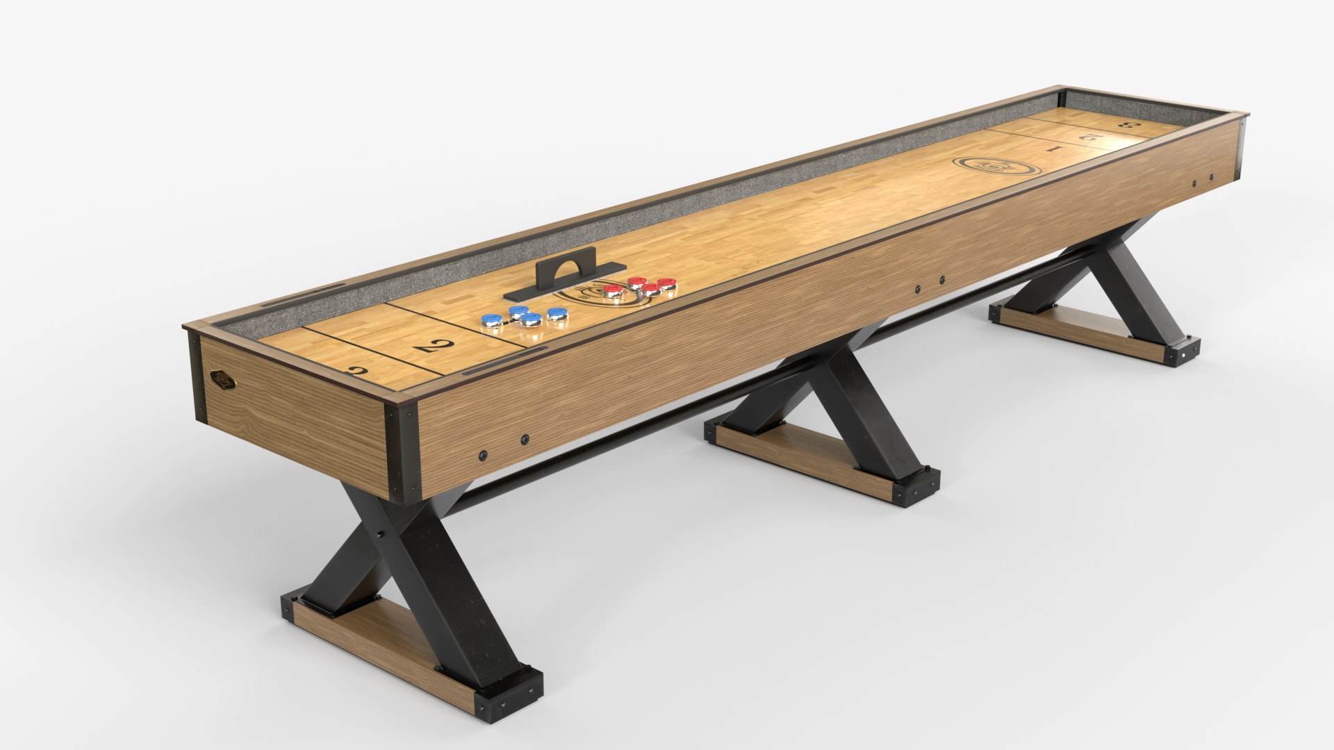 Shuffleboard Table 3D - TurboSquid 2201314
