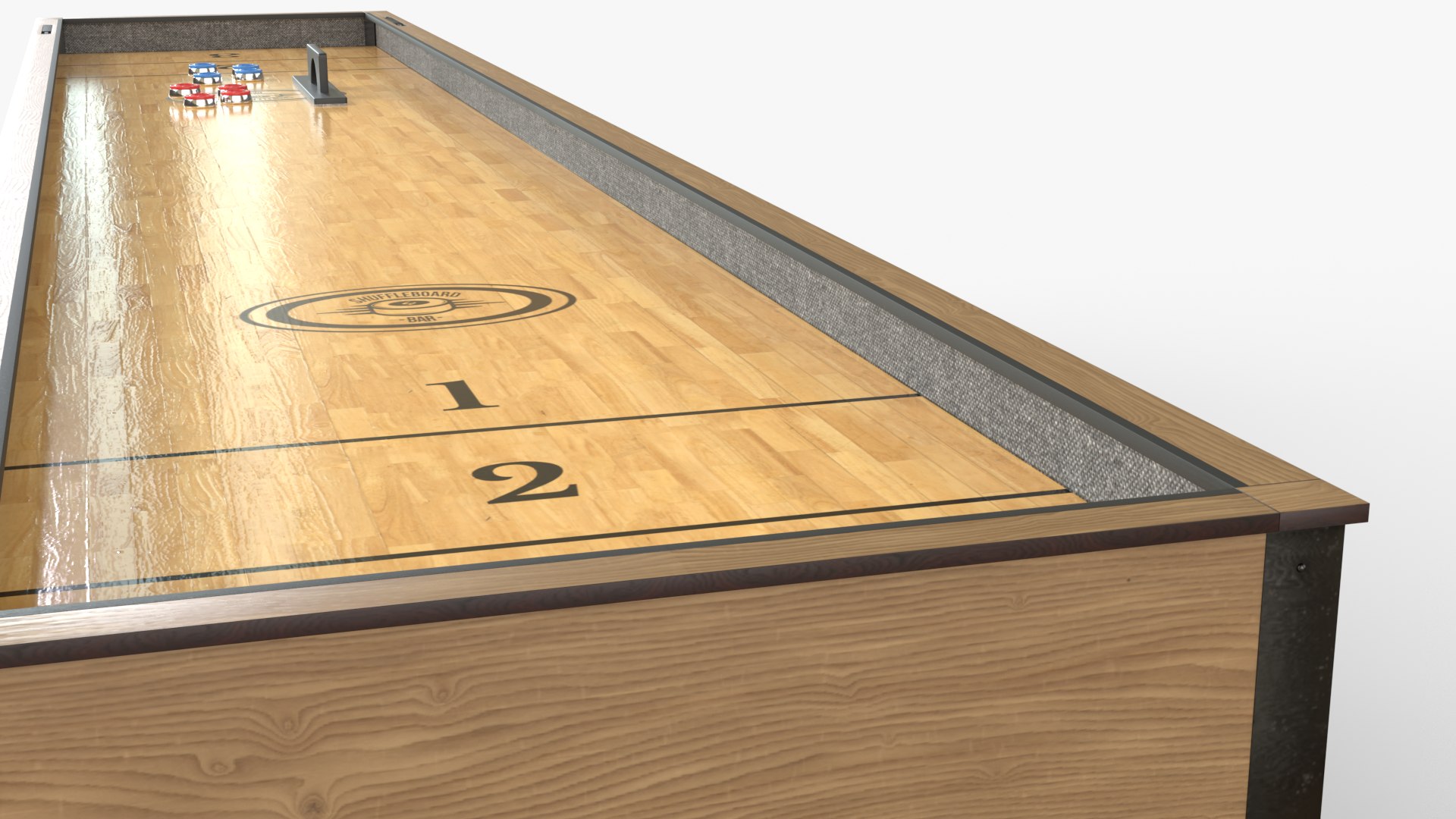 Shuffleboard Table 3D - TurboSquid 2201314
