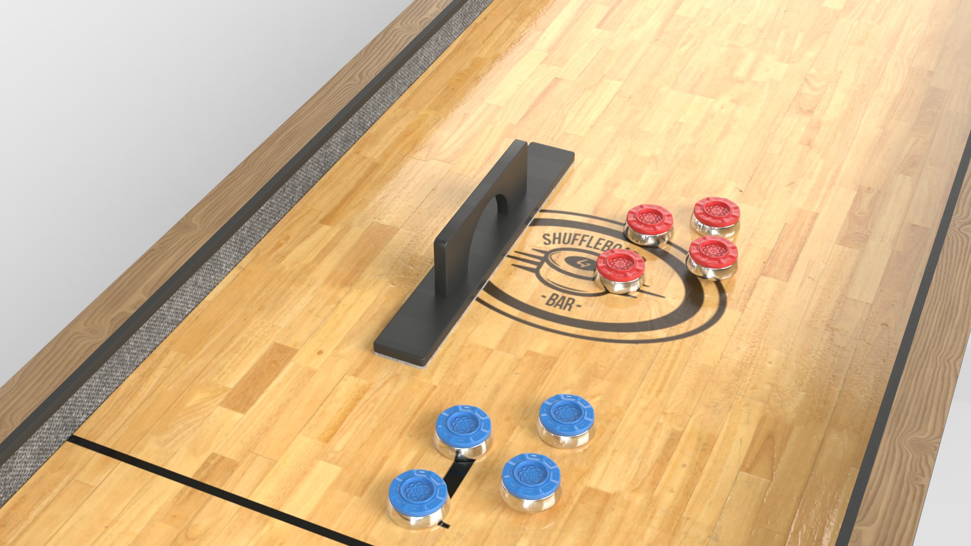 Shuffleboard Table 3D - TurboSquid 2201314