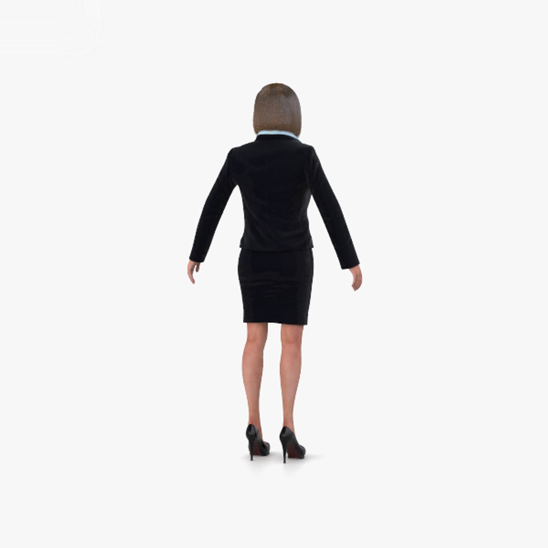 3D Business Woman Model - TurboSquid 1509662