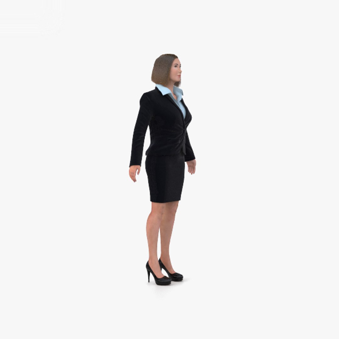 3D Business Woman Model - TurboSquid 1509662