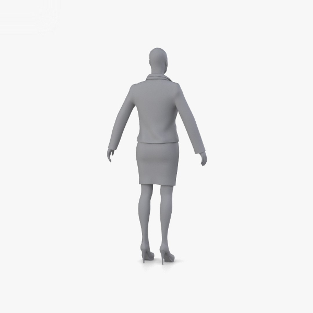 3D Business Woman Model - TurboSquid 1509662