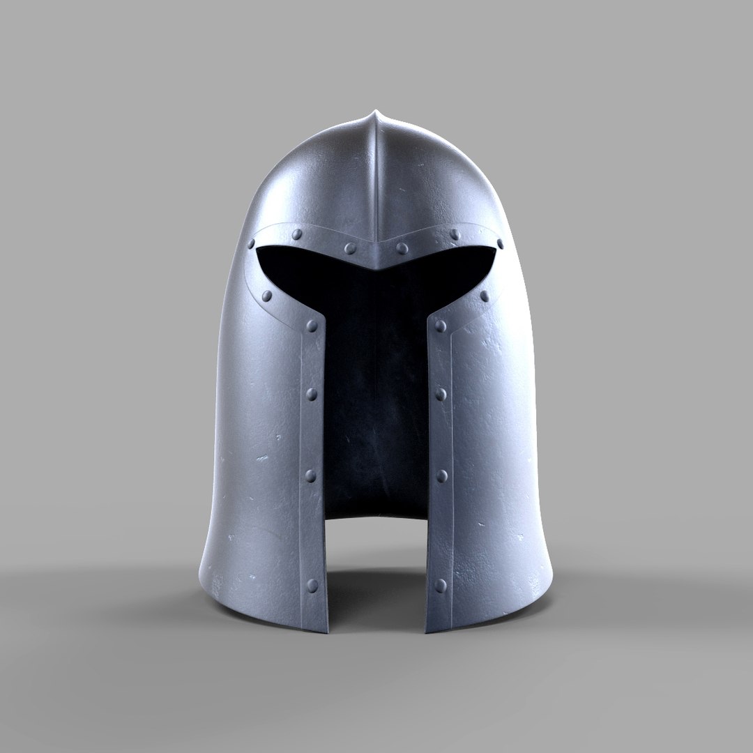 Barbuta Medieval Helmet 3ds