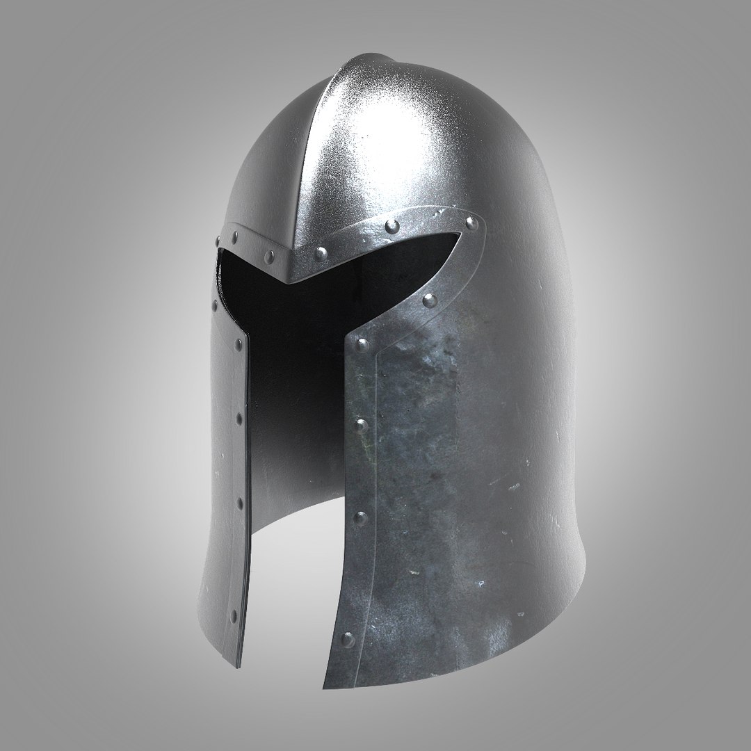 Barbuta Medieval Helmet 3ds
