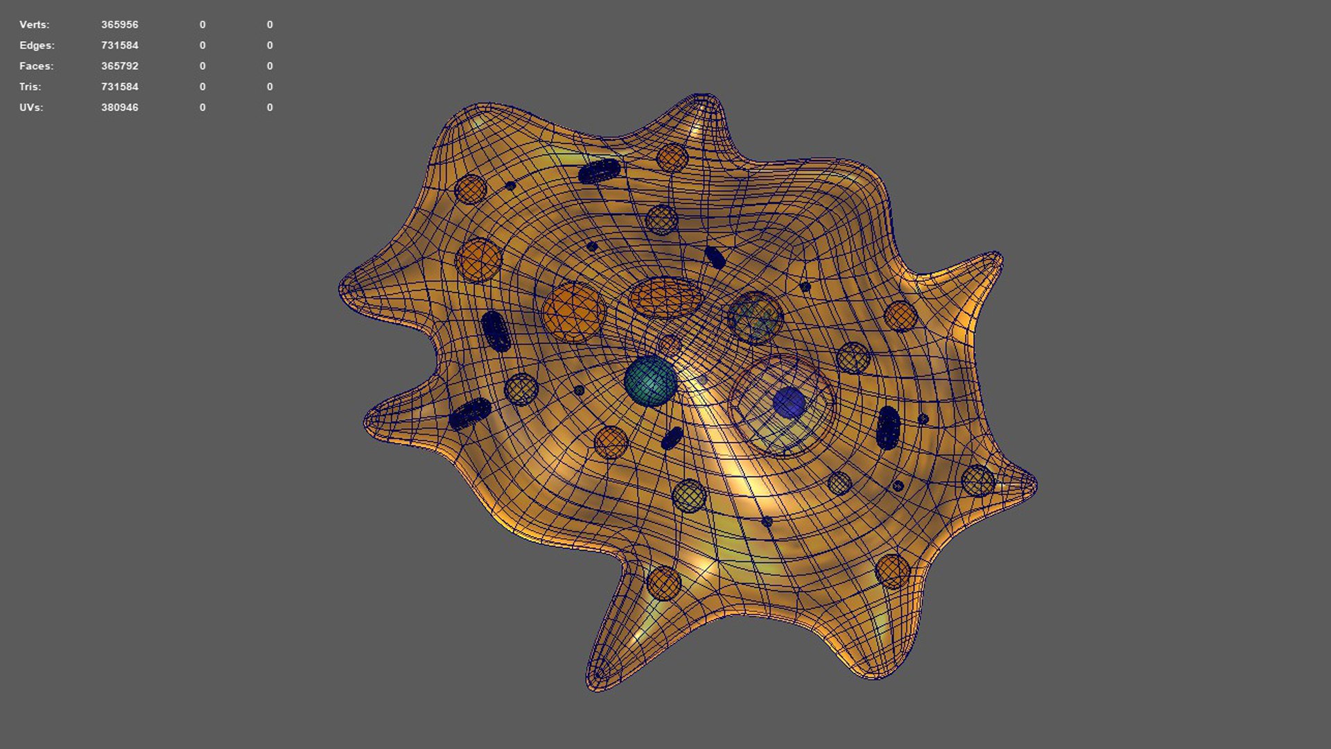 3D Amoeba Unicellular Organism - TurboSquid 2185921