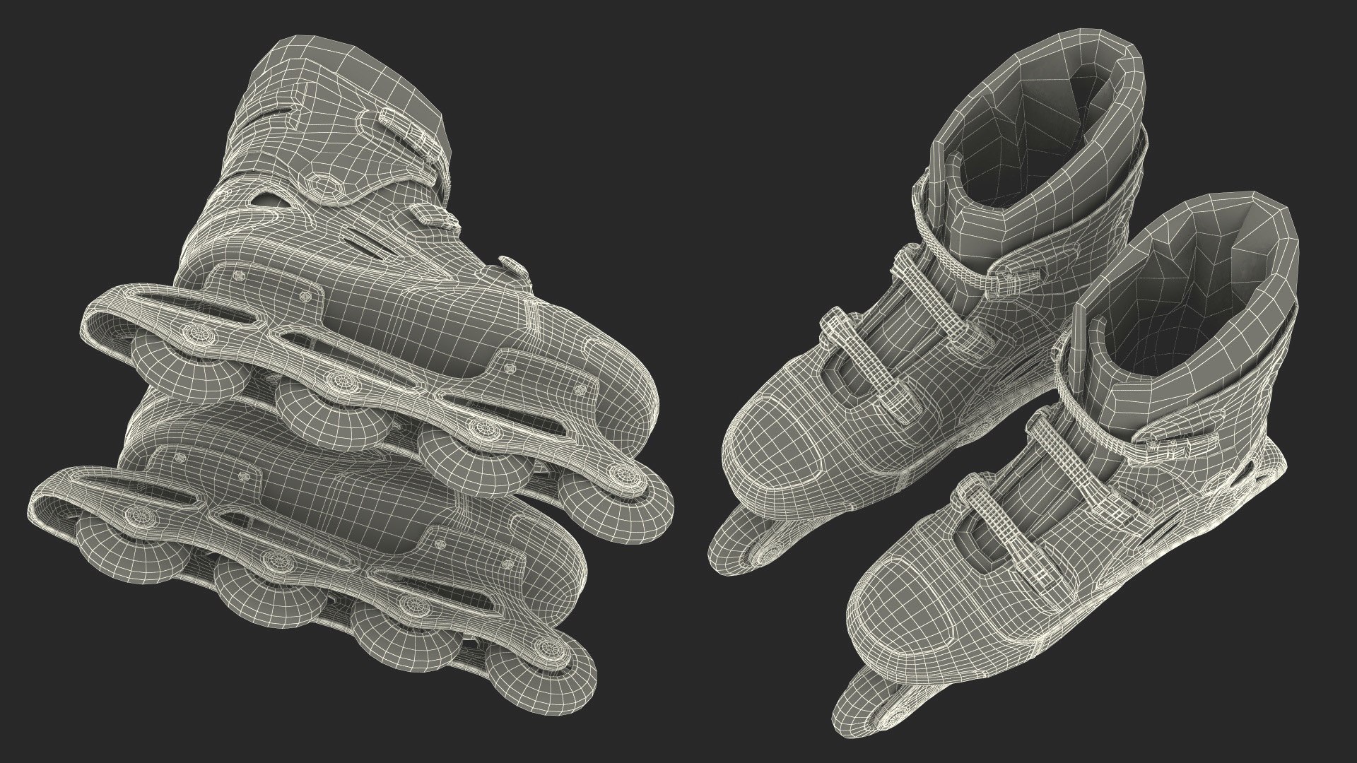 3D Roller Blades Model - TurboSquid 2170084