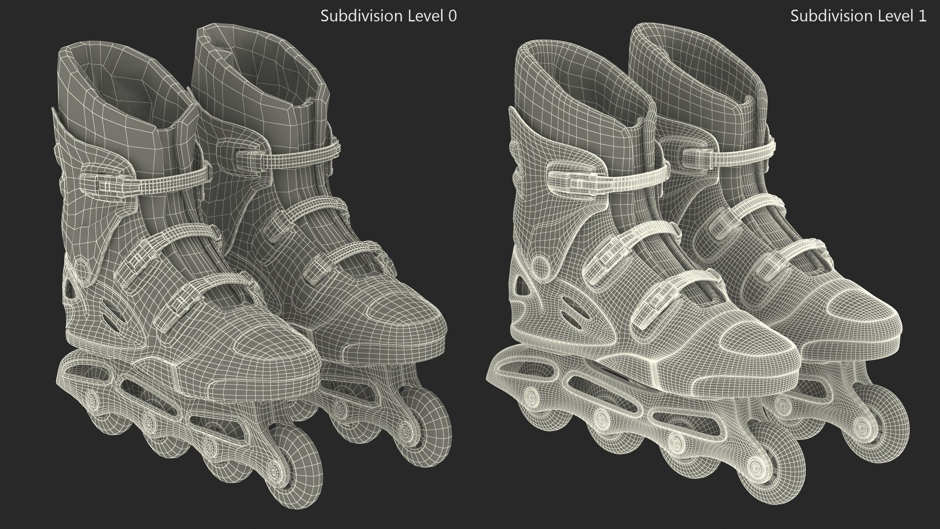 3D Roller Blades Model - TurboSquid 2170084