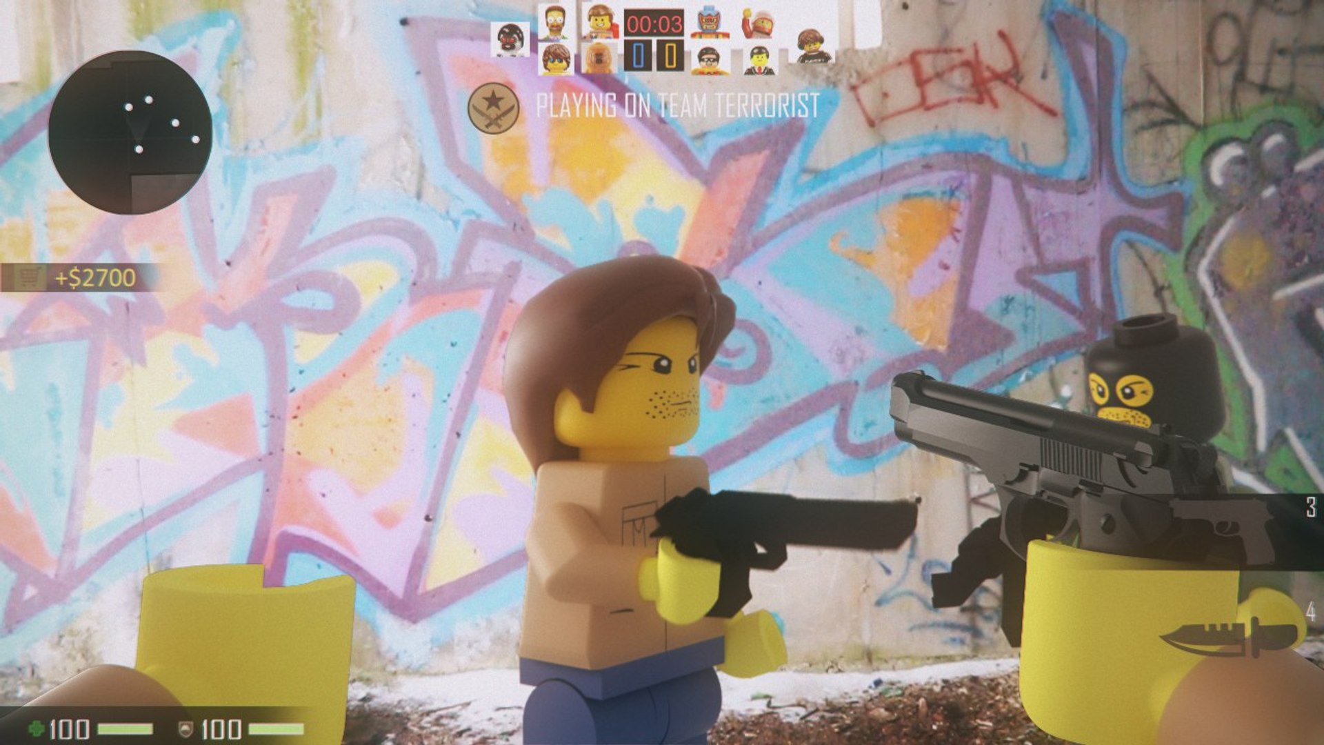 3d Lego Man Terrorist