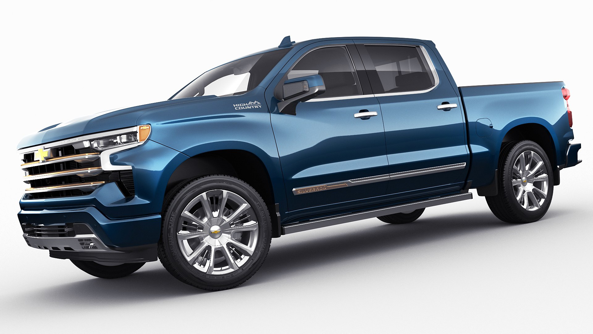 3D Chevrolet Silverado High Country 2022 - TurboSquid 1951621