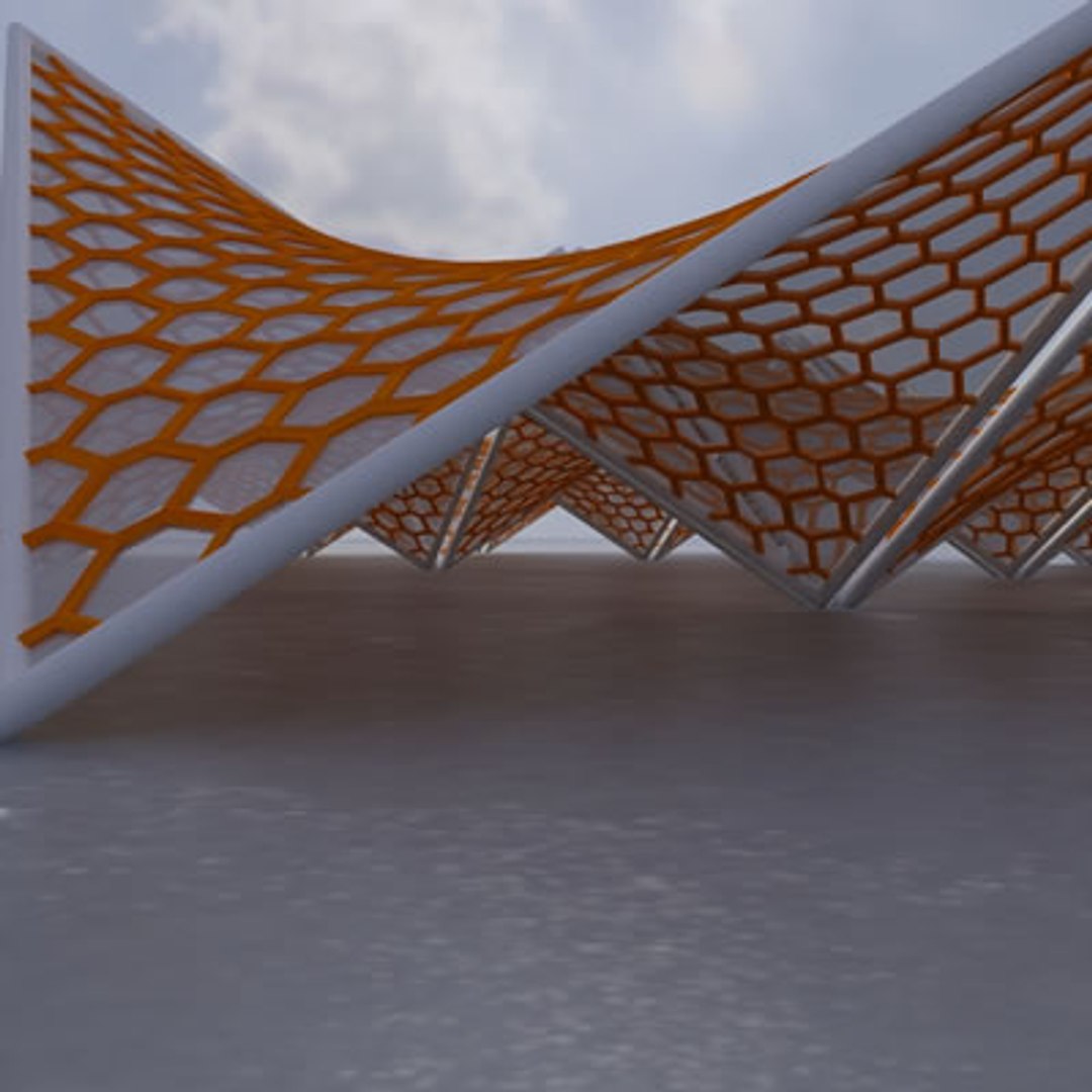 Membrane Structure Building Super 3d Model