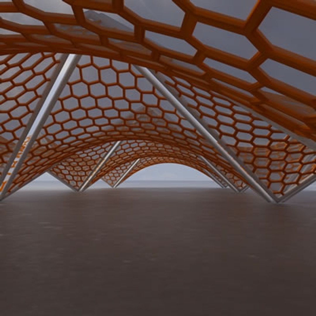 Membrane Structure Building Super 3d Model