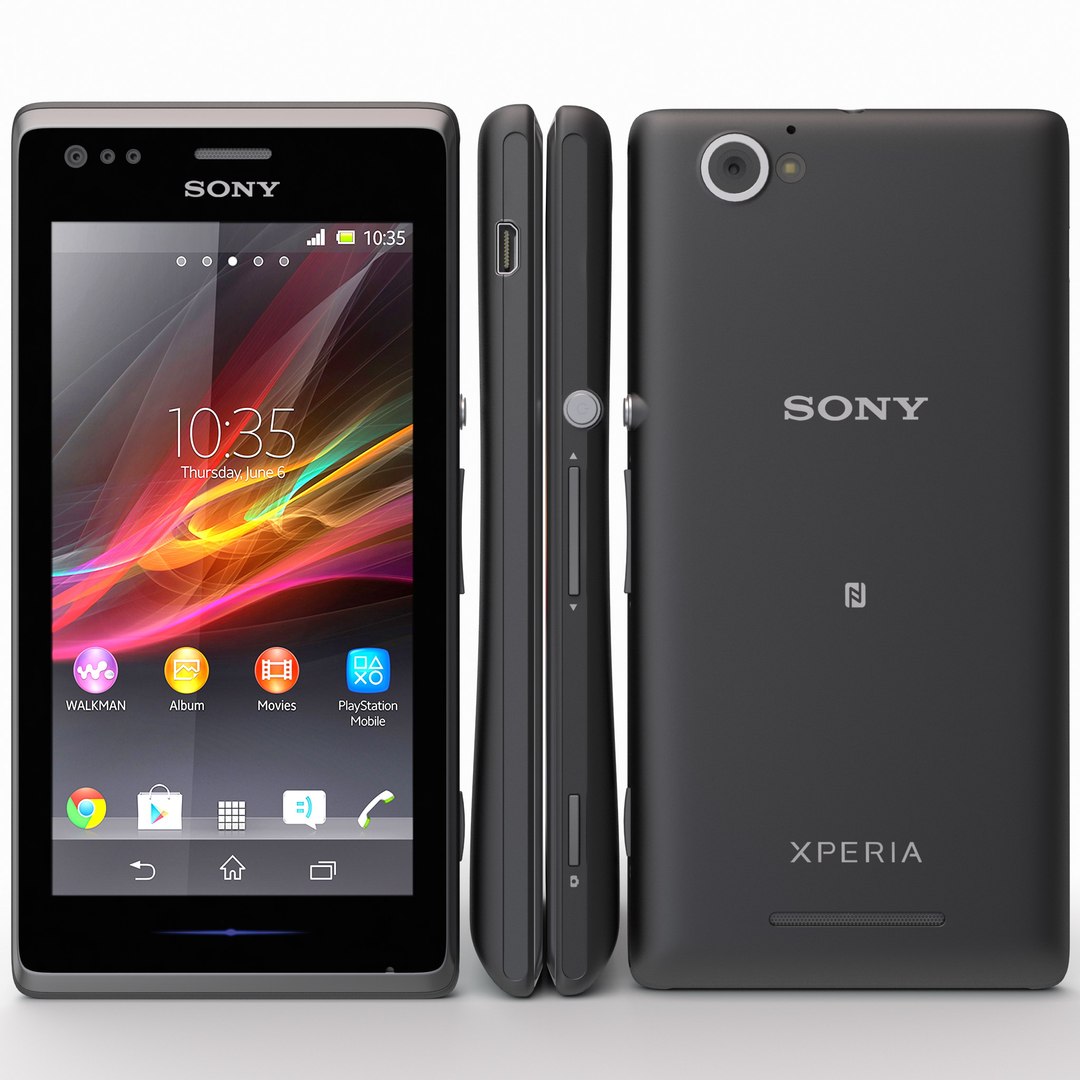 3d Model Of Sony Experia M Dual