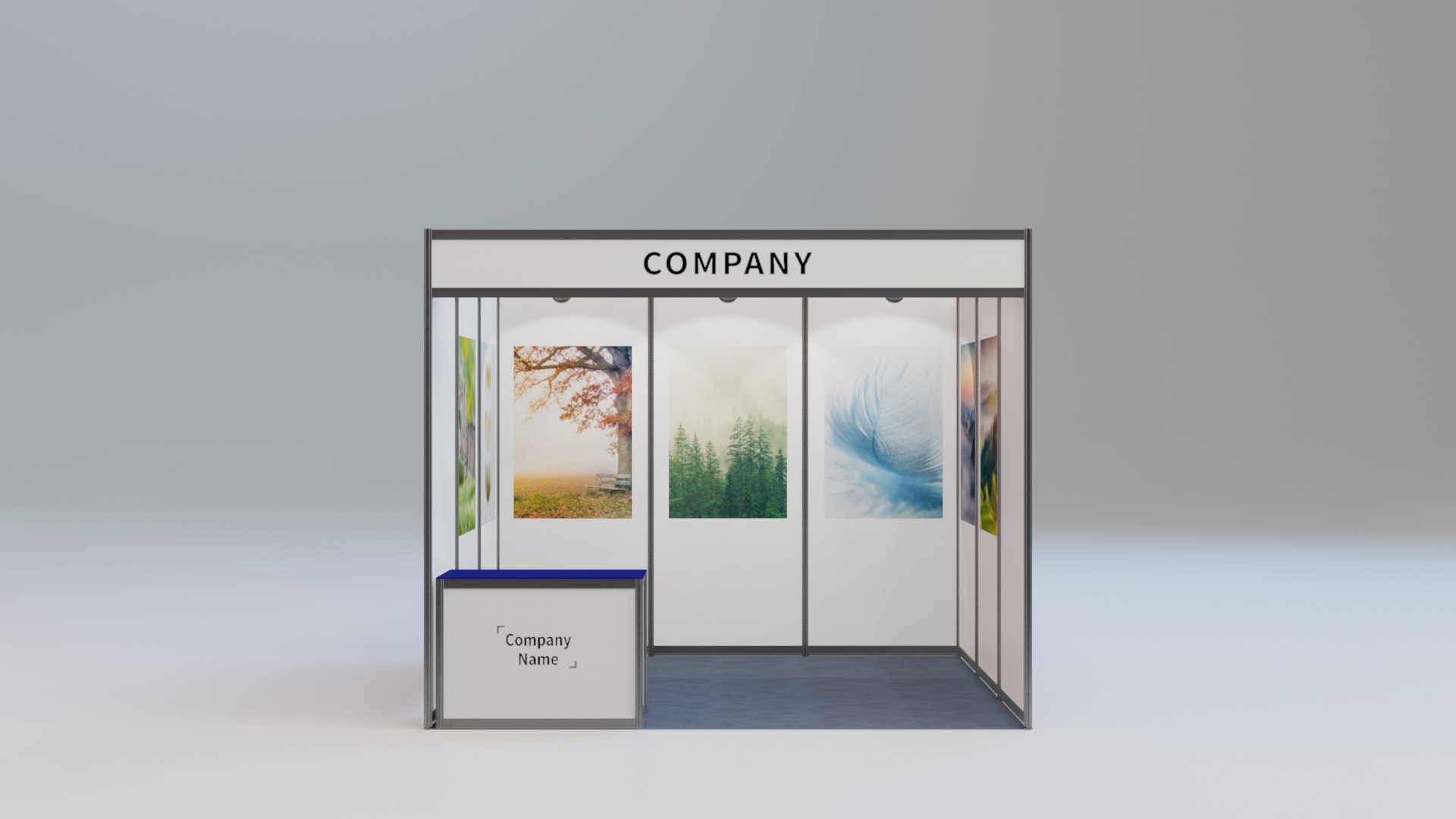 Exhibition Trade Show Booth Design A 3m X 3m 3D Model - TurboSquid 2030240