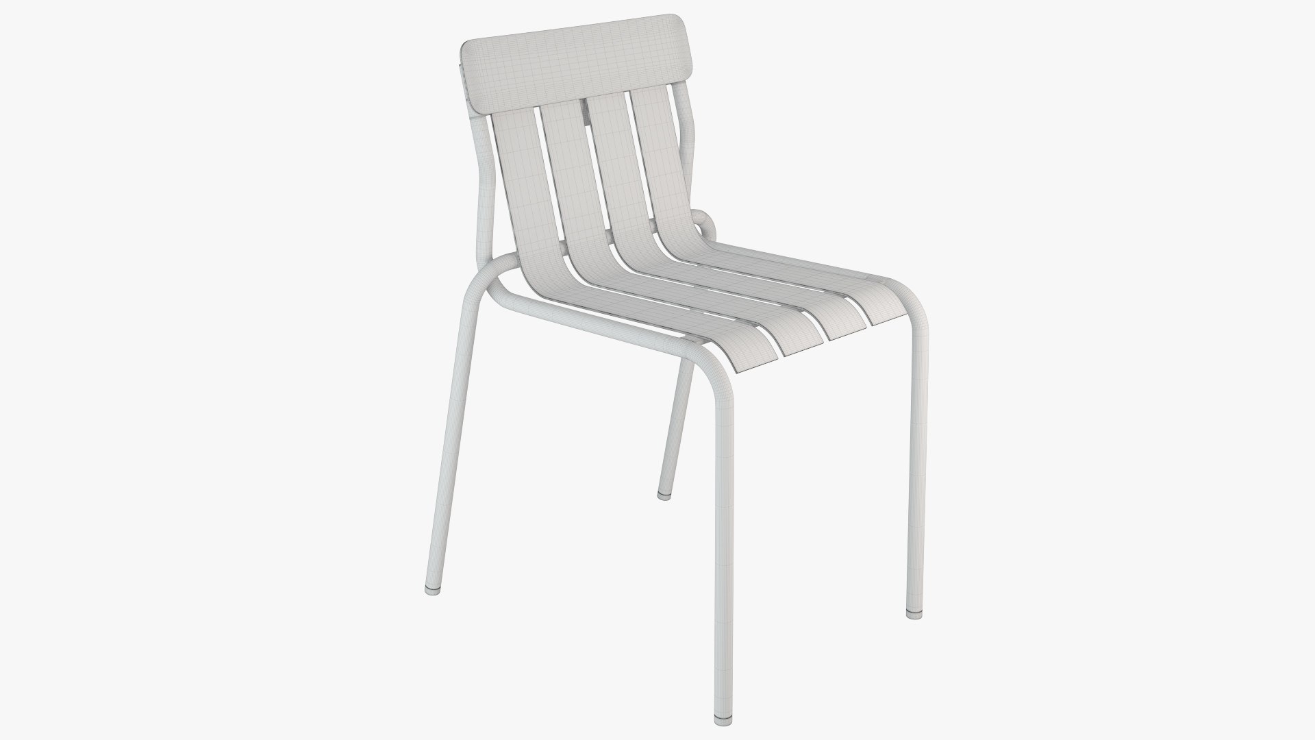 3D Fermob Stripe Chair Model - TurboSquid 1753177