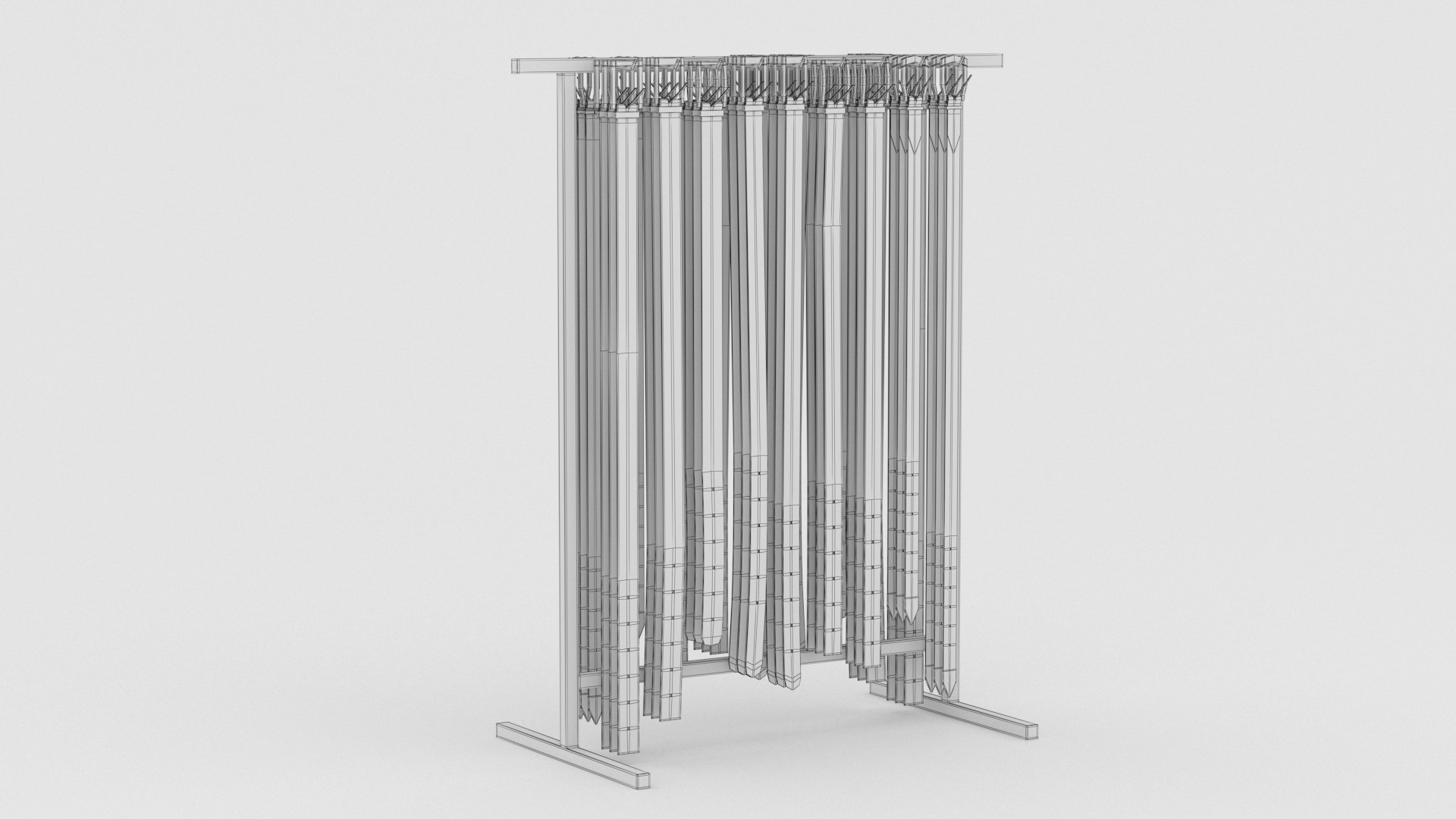 3D Realistic Belts Rack - TurboSquid 1449974