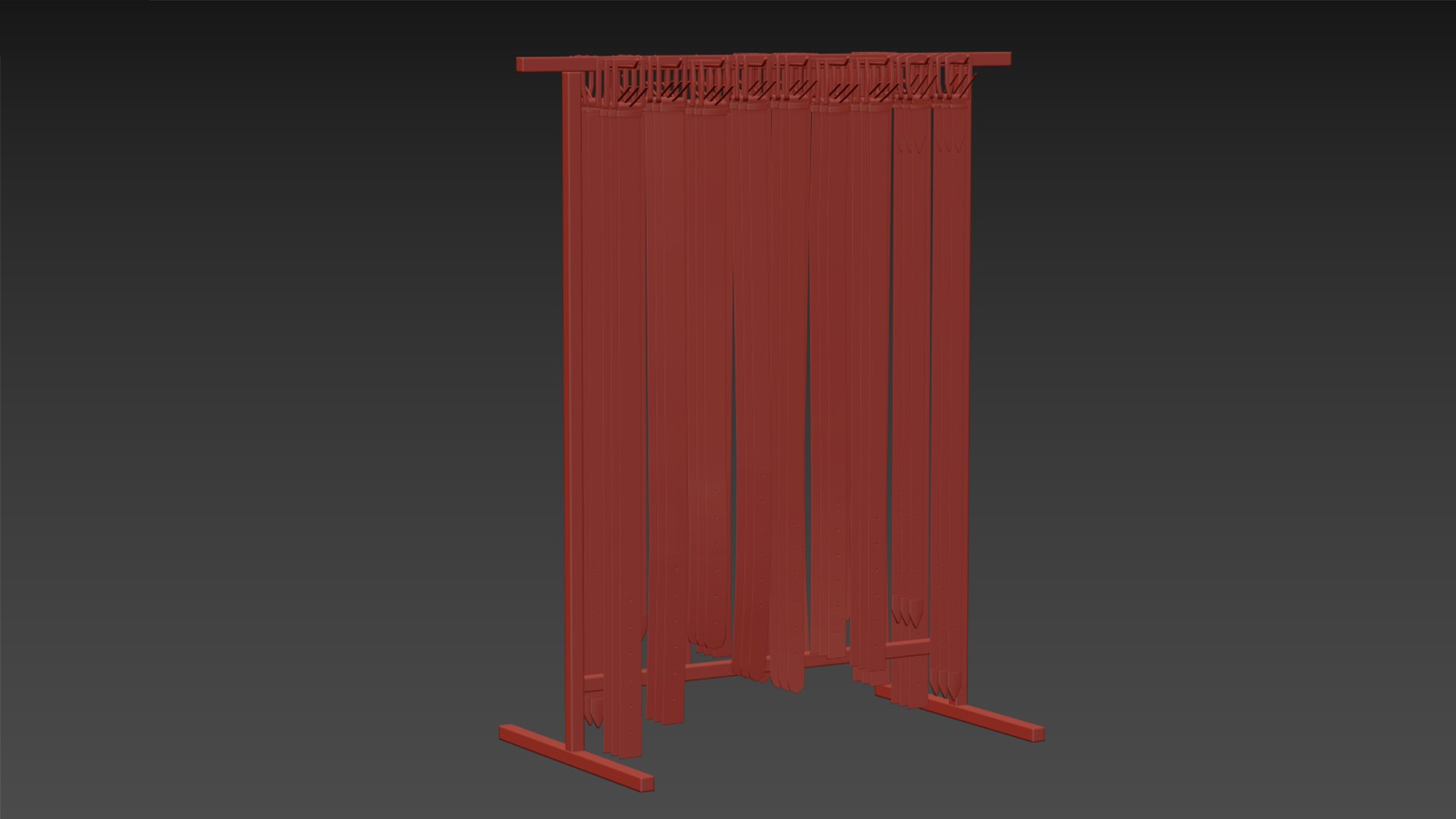 3D Realistic Belts Rack - TurboSquid 1449974