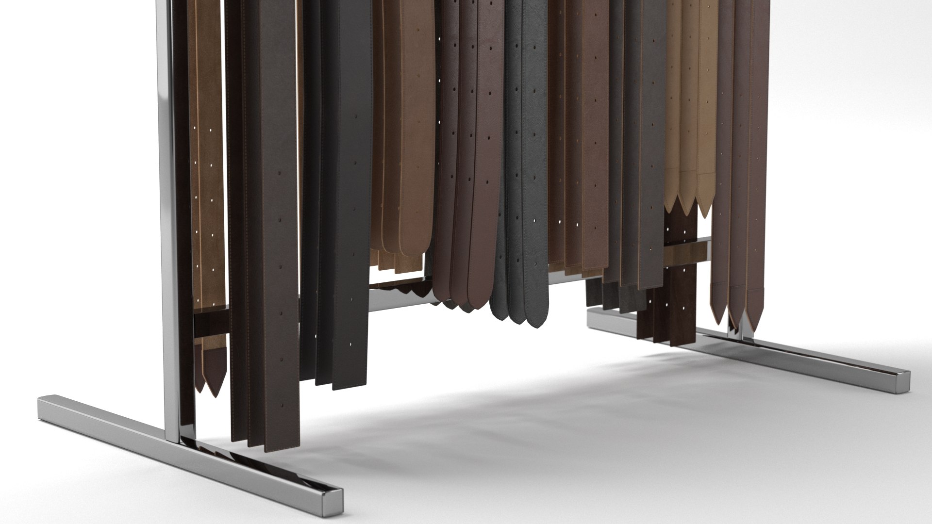 3D Realistic Belts Rack - TurboSquid 1449974