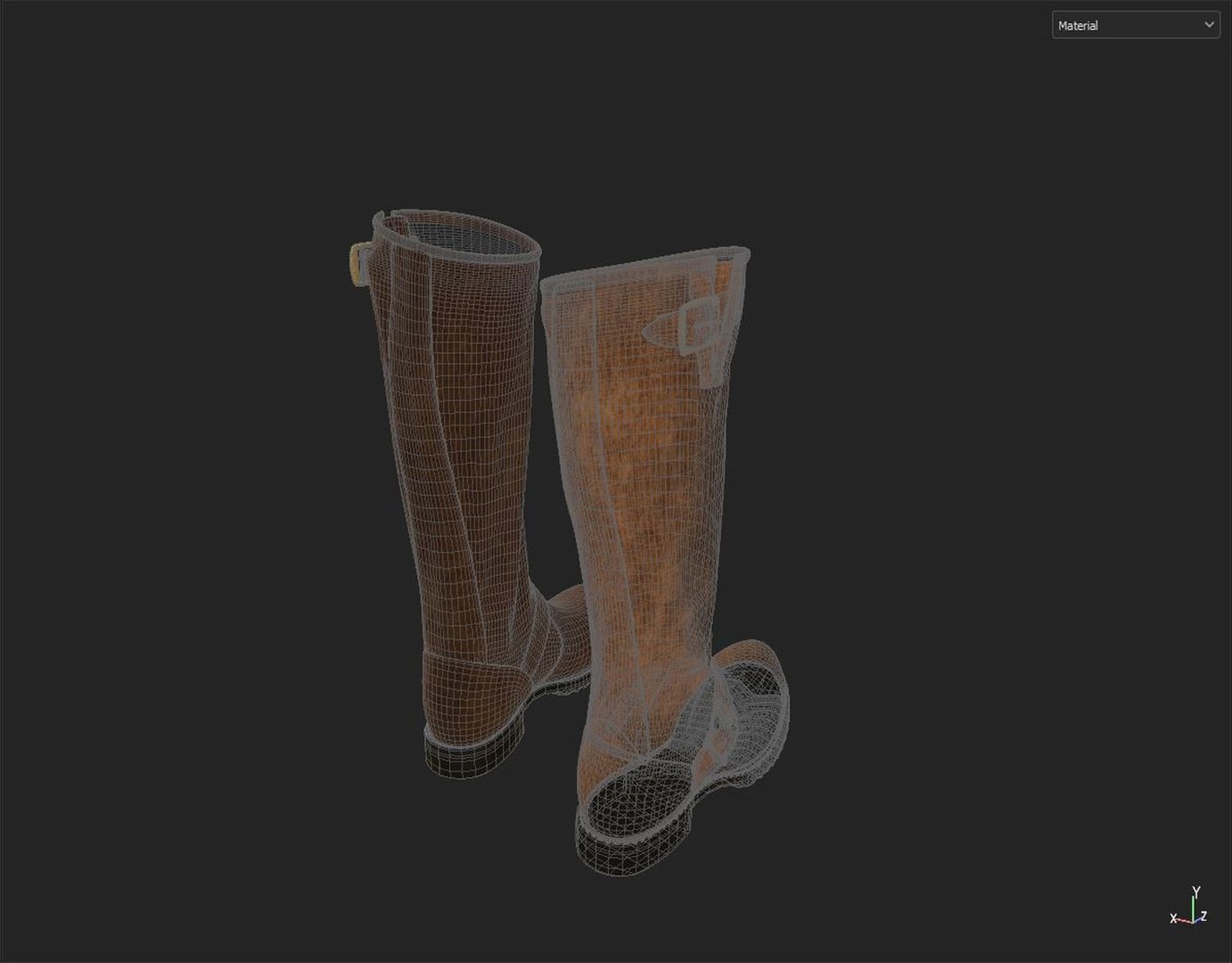 Unisex Boot 3D - TurboSquid 2081024