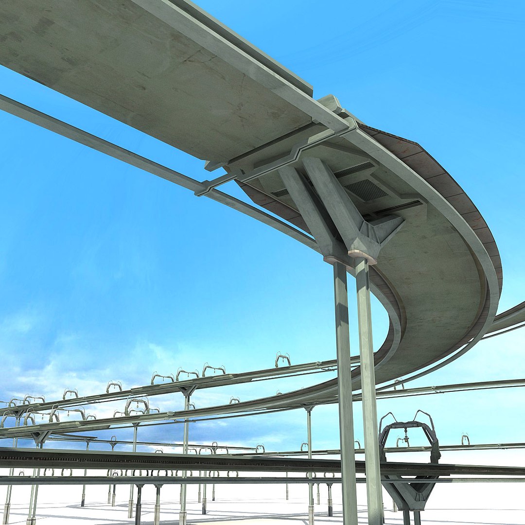 Highway Sci Road 3d Max