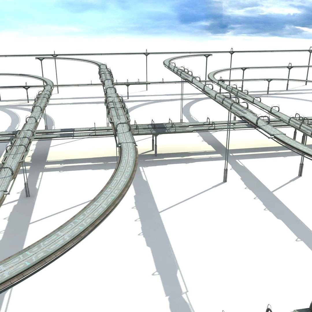 highway sci road 3d max
