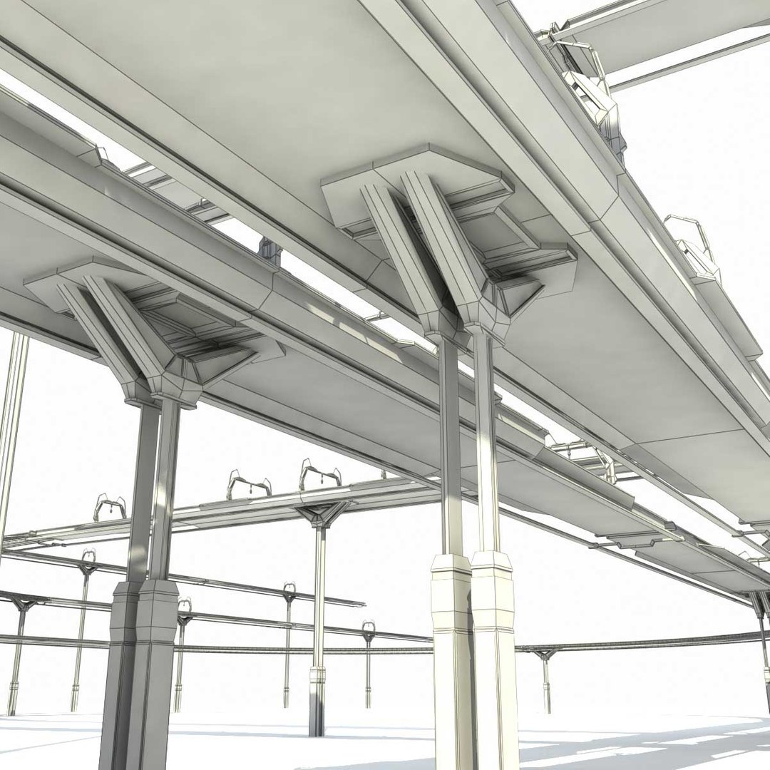 highway sci road 3d max