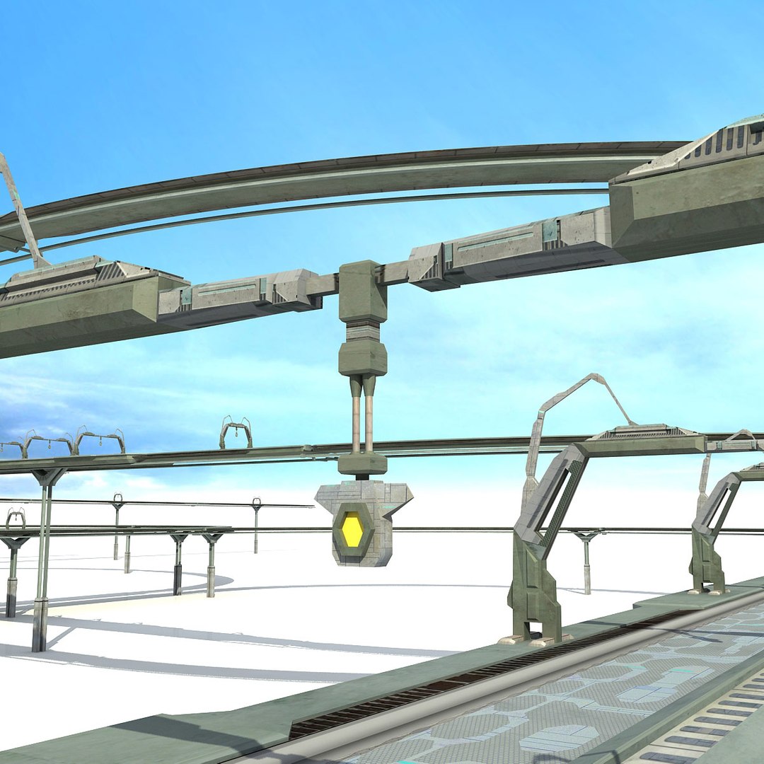 highway sci road 3d max