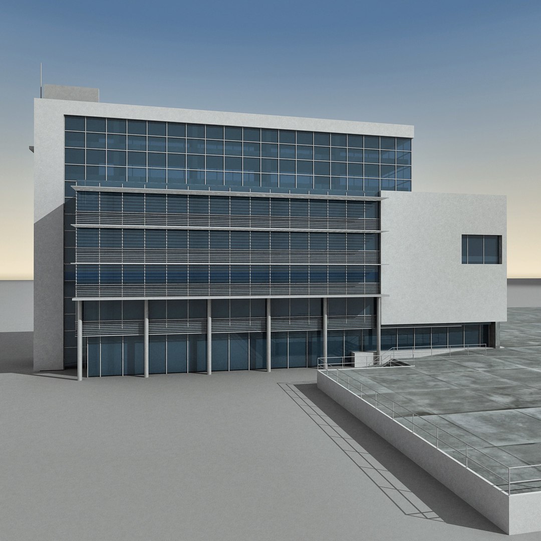 Modern Building 3d Model