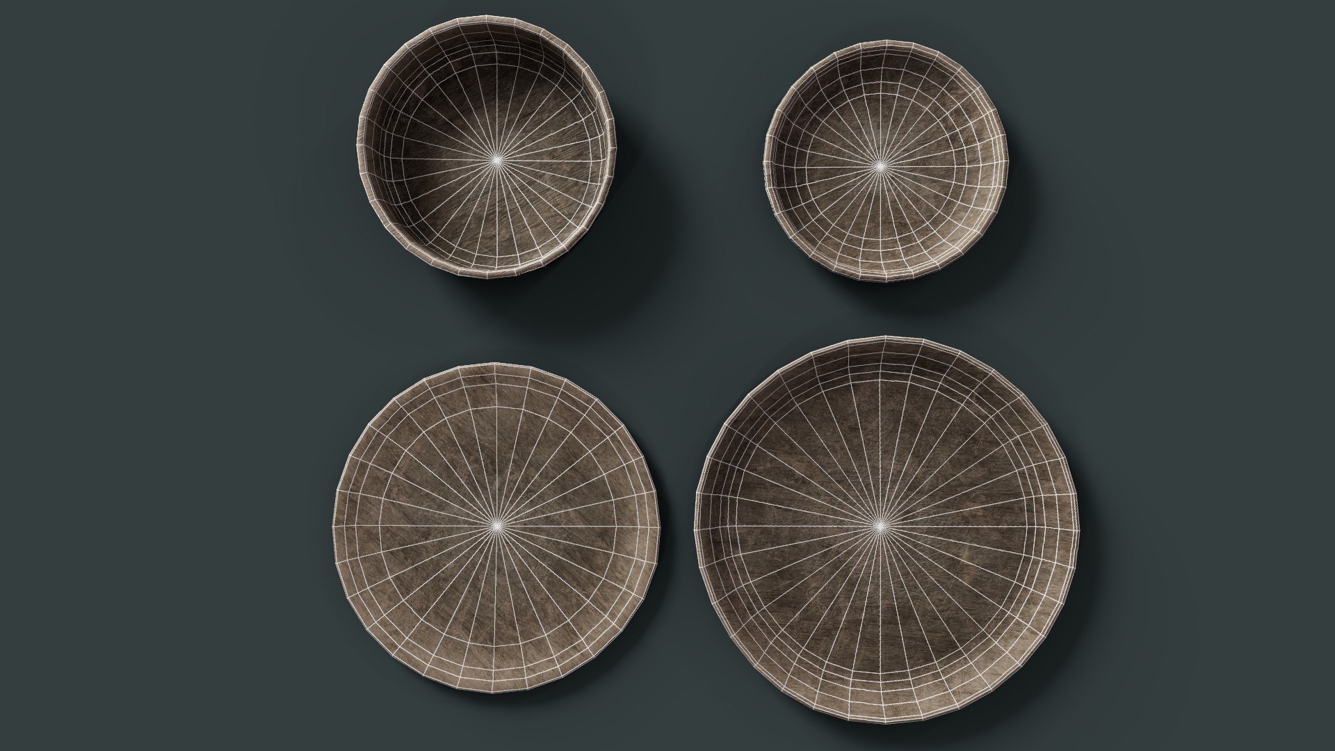 3D Medieval Wooden Plate Set PBR - TurboSquid 2116258