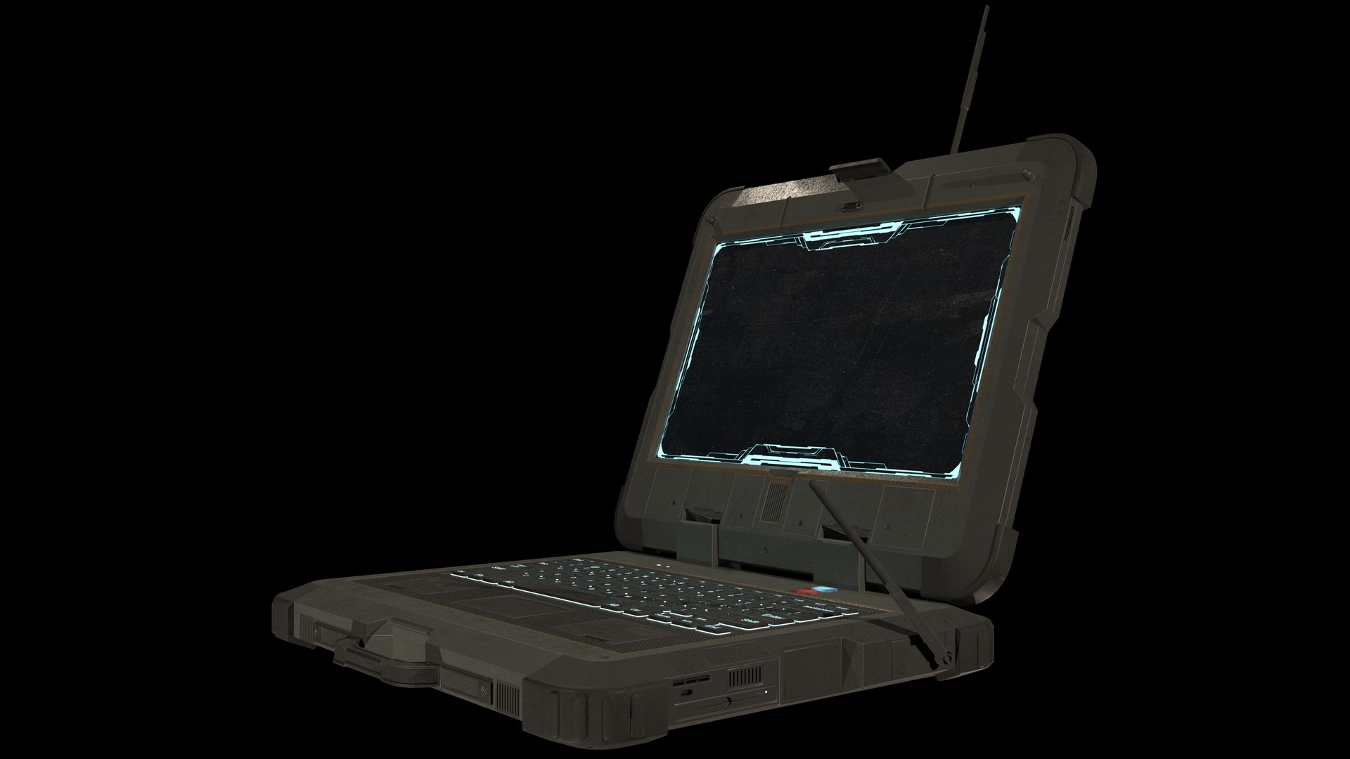 3D fi military laptop - TurboSquid 1664920