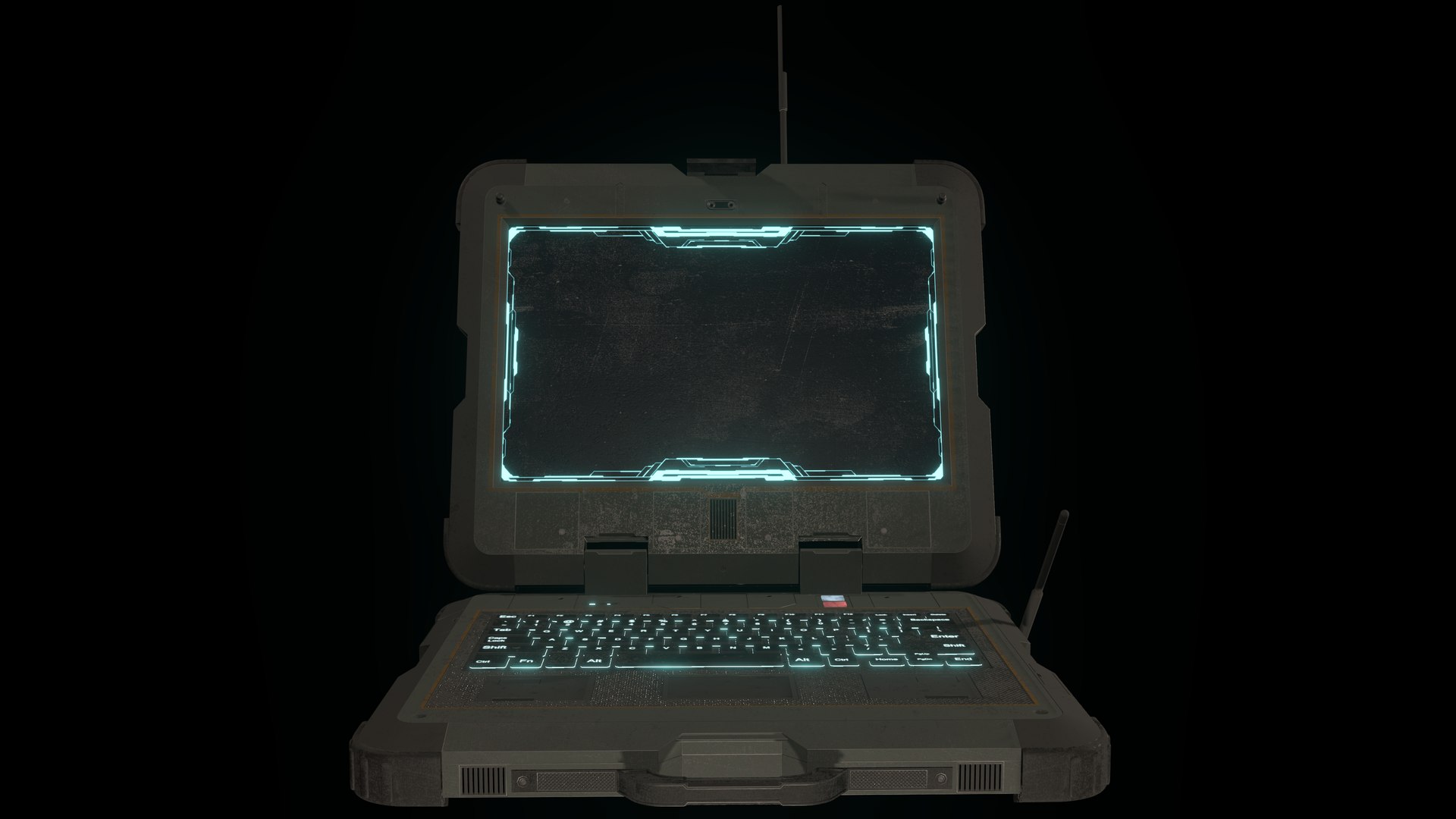 3D Fi Military Laptop - TurboSquid 1664920