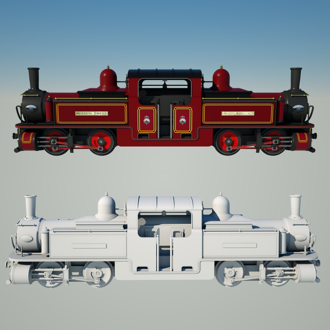 C4d Fairlie Historic Locomotive Engine