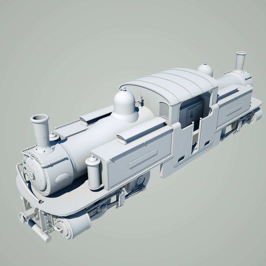 C4d Fairlie Historic Locomotive Engine