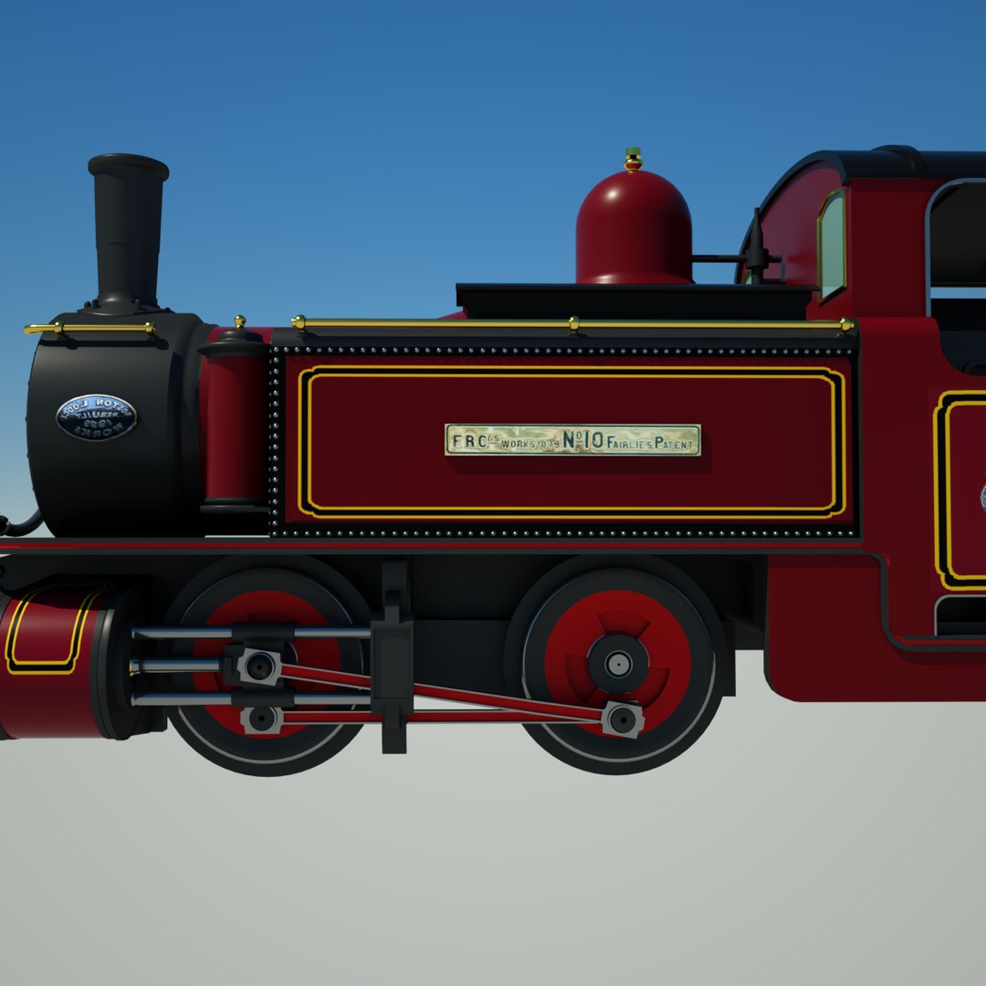 C4d Fairlie Historic Locomotive Engine