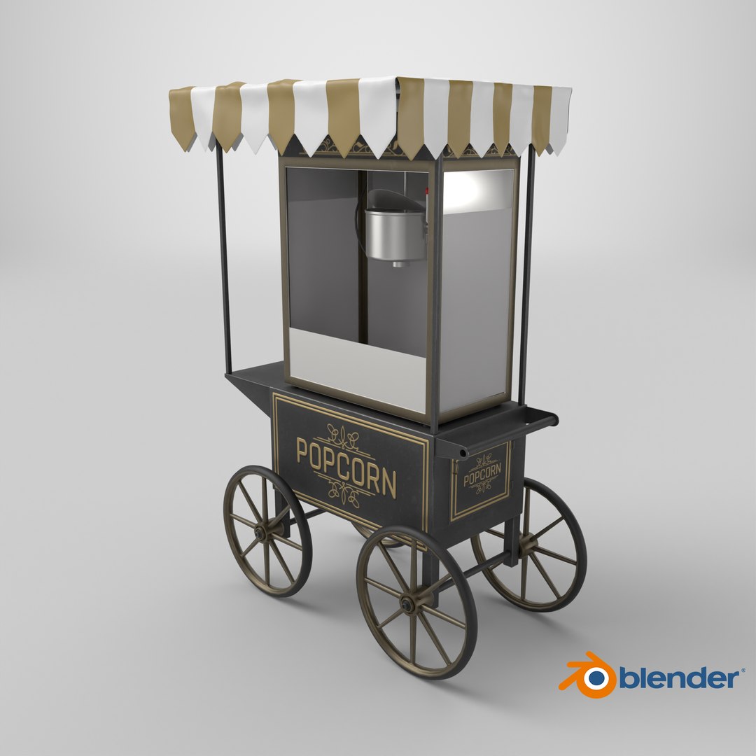 Popcorn Modelling 3D - TurboSquid 1371780