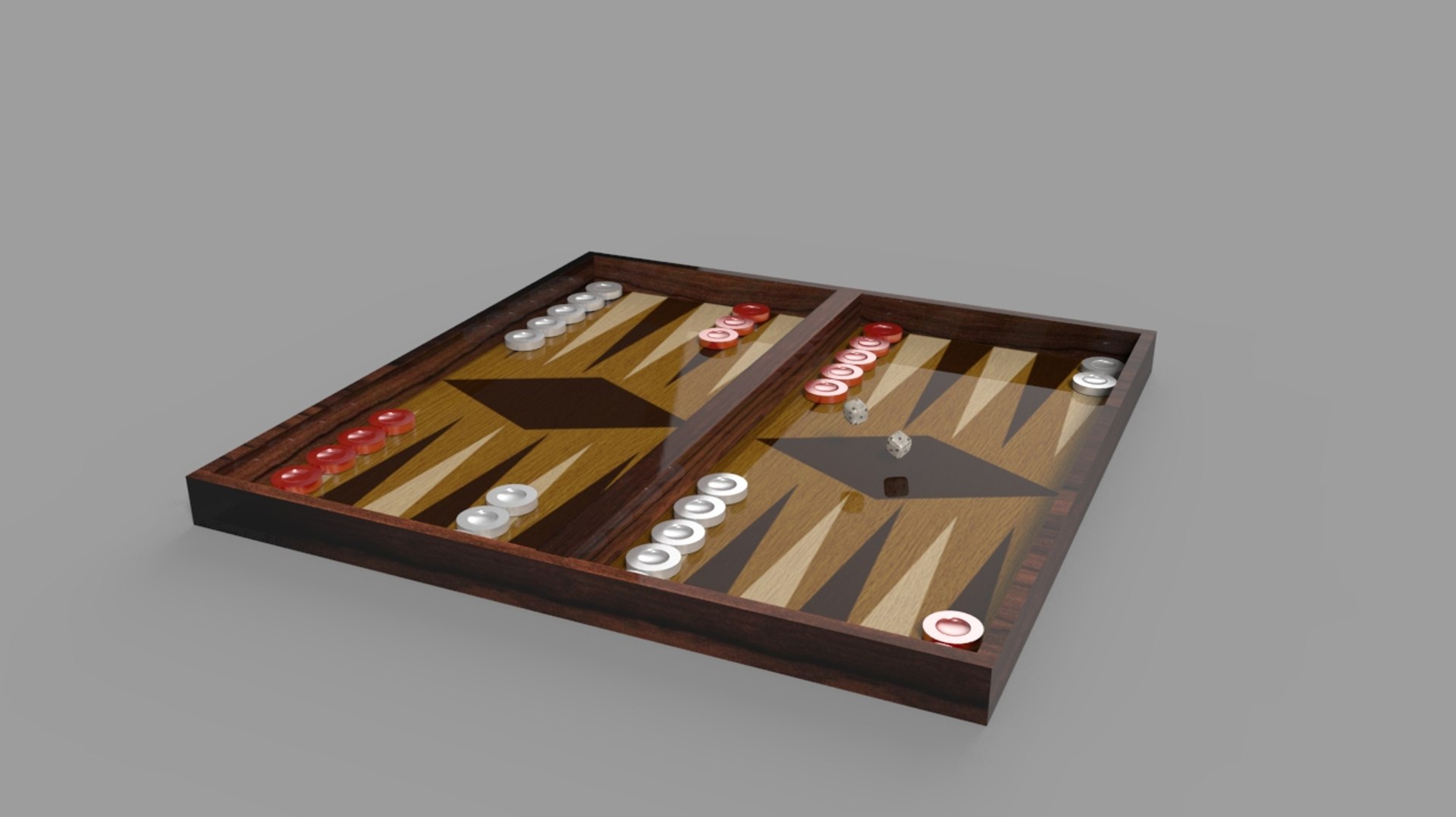 Backgammon 3dbackgammon Obj