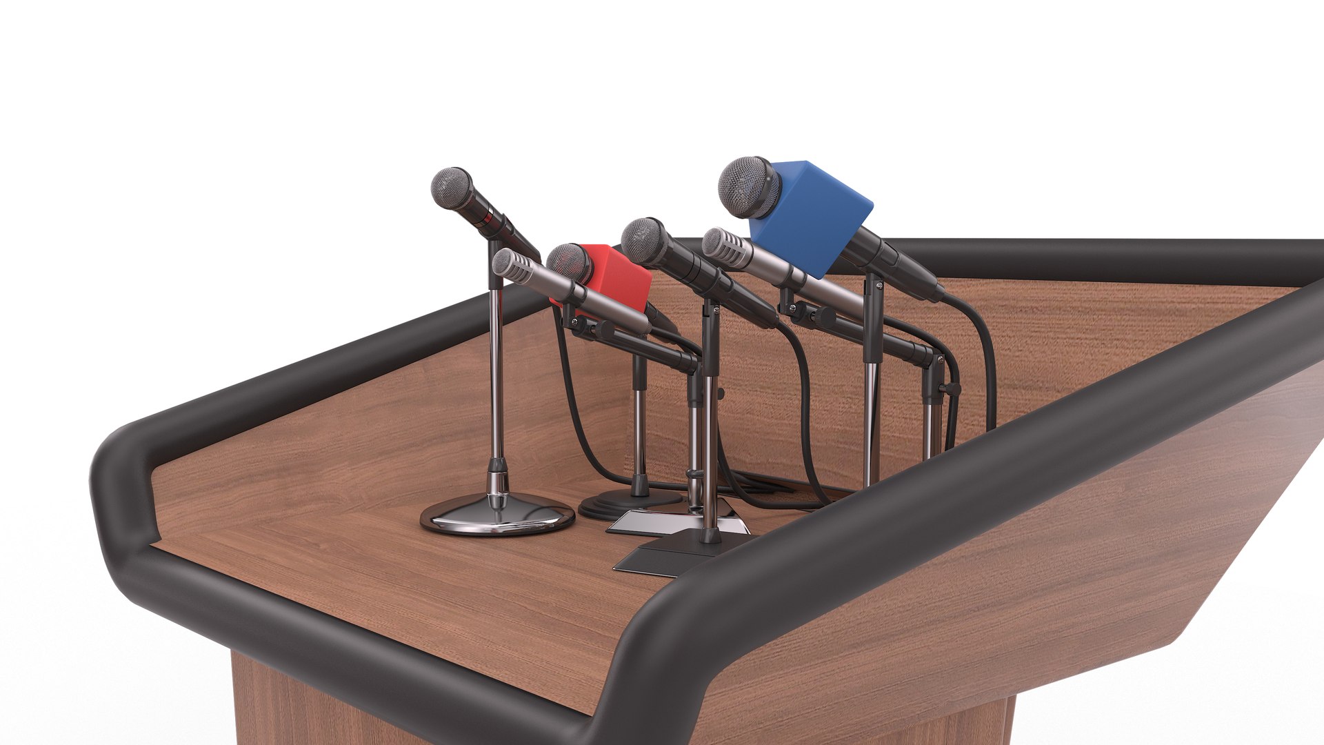 US Presidential Podium 3D Model - TurboSquid 2060040