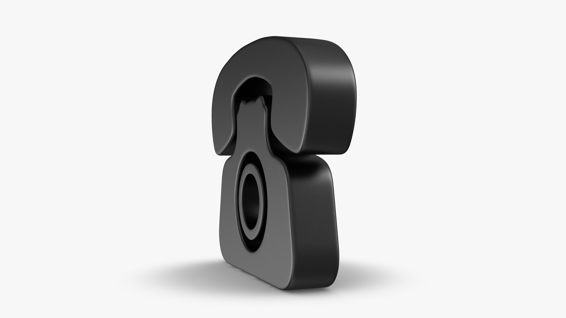 3D Model Telephone Icon - TurboSquid 2093456