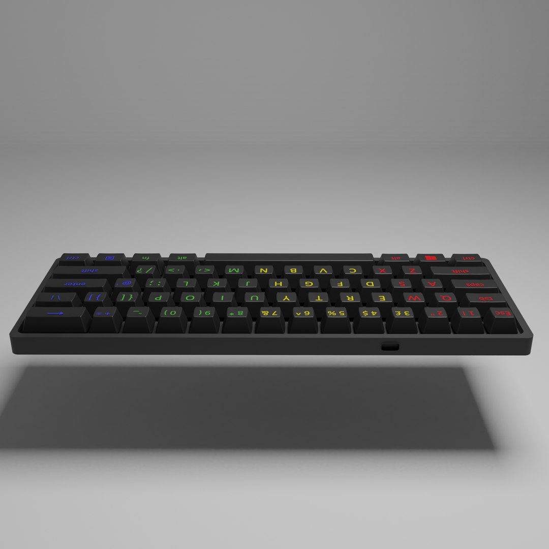 Mechanical Keyboard 3D Model - TurboSquid 1767528