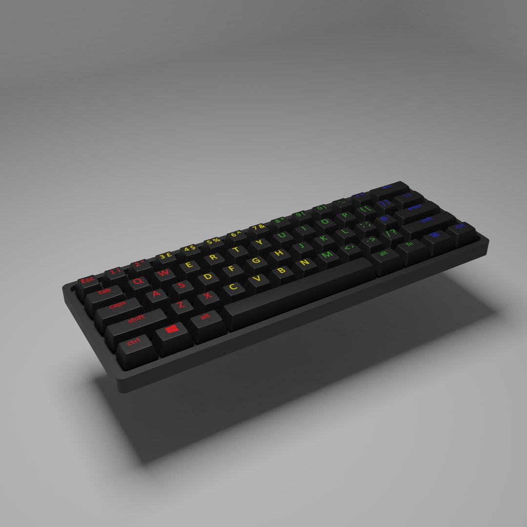 Mechanical Keyboard 3D Model - TurboSquid 1767528