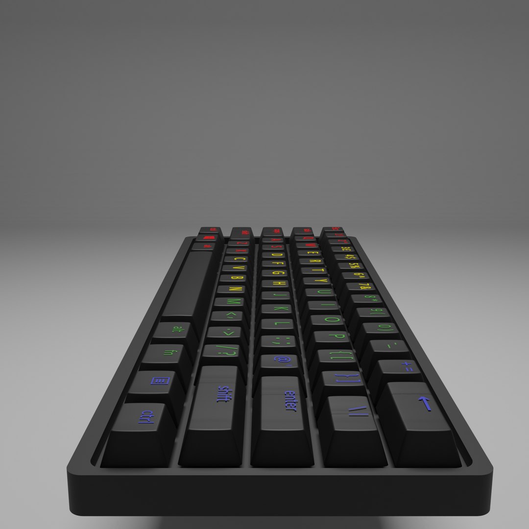 Mechanical Keyboard 3D Model - TurboSquid 1767528