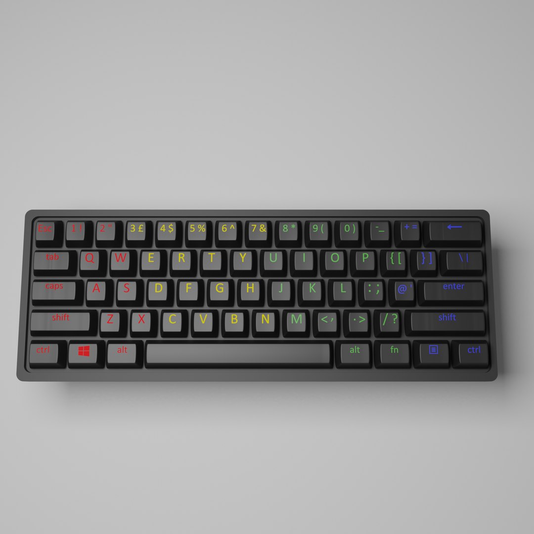 Mechanical Keyboard 3D Model - TurboSquid 1767528