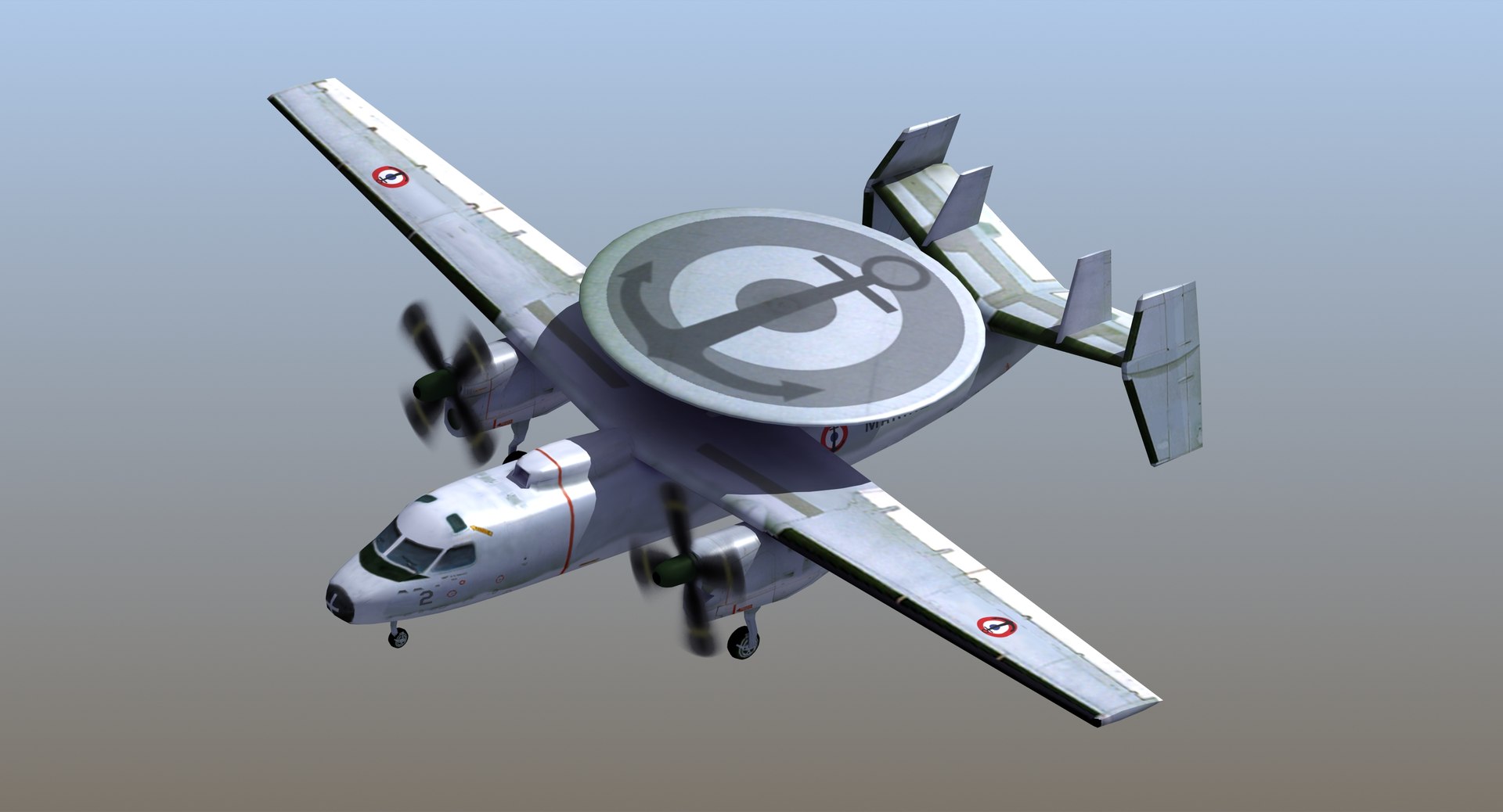 E2c Hawkeye French Navy 3D - TurboSquid 1489172