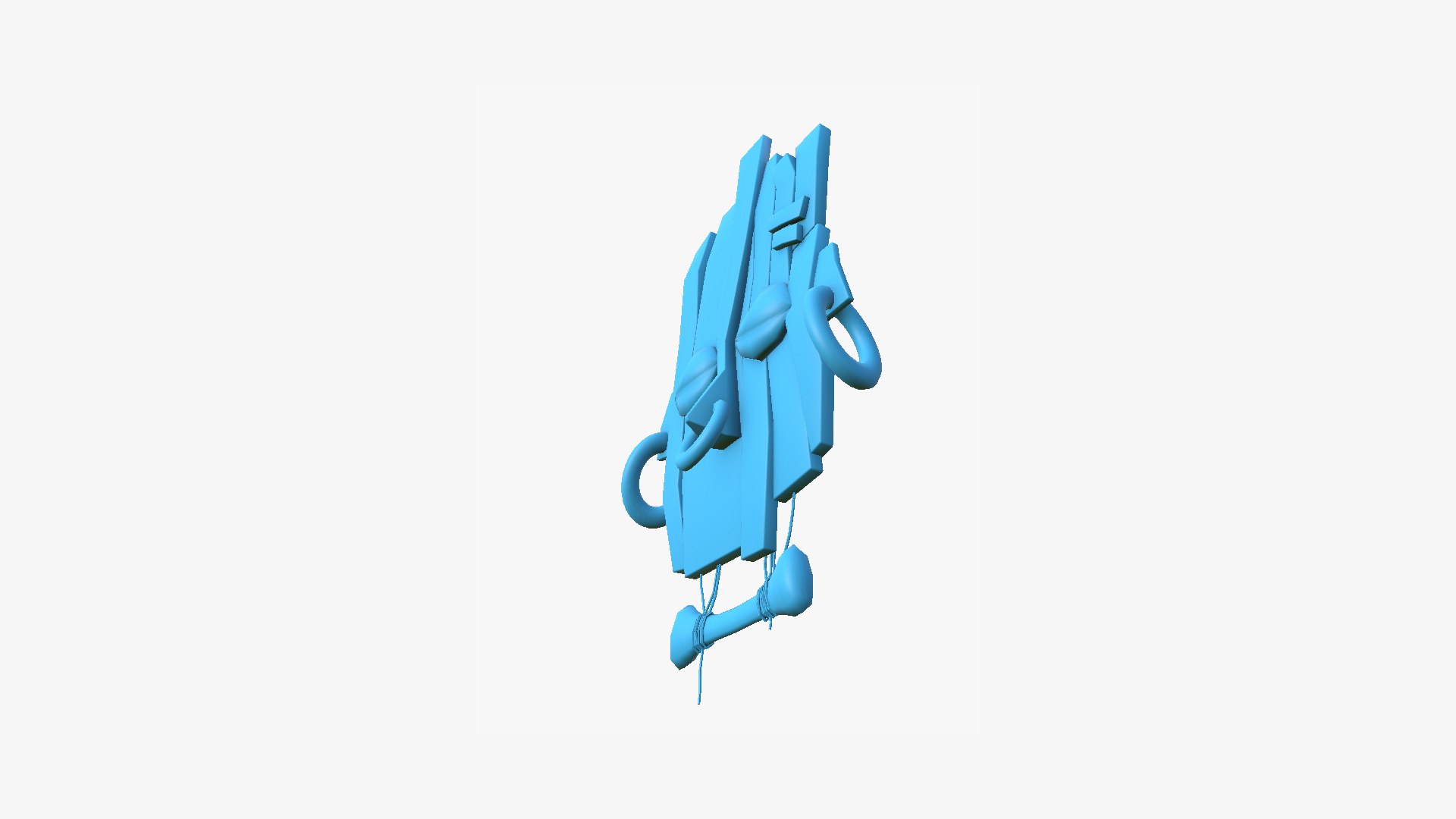 Tribal Mask E05 White Bloody - Costume Character Design 3D model ...