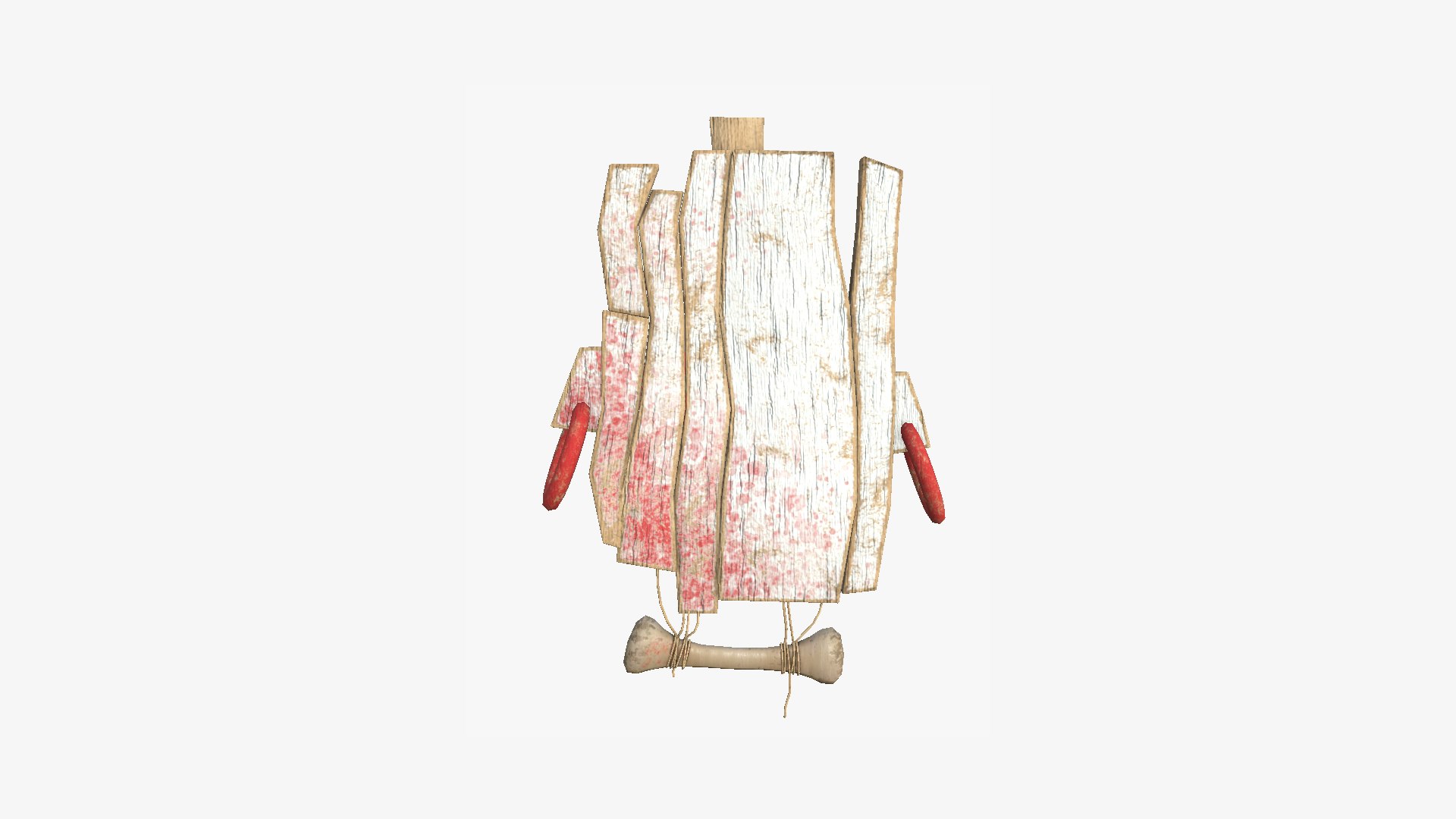 Tribal Mask E05 White Bloody - Costume Character Design 3D model ...