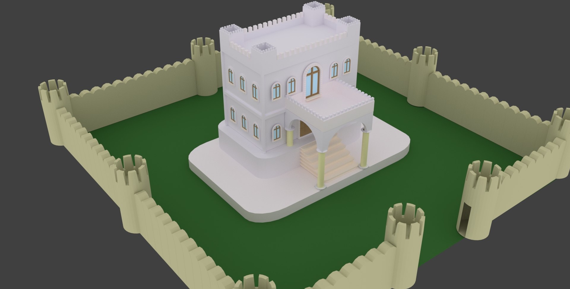 Free Castle 3d Model